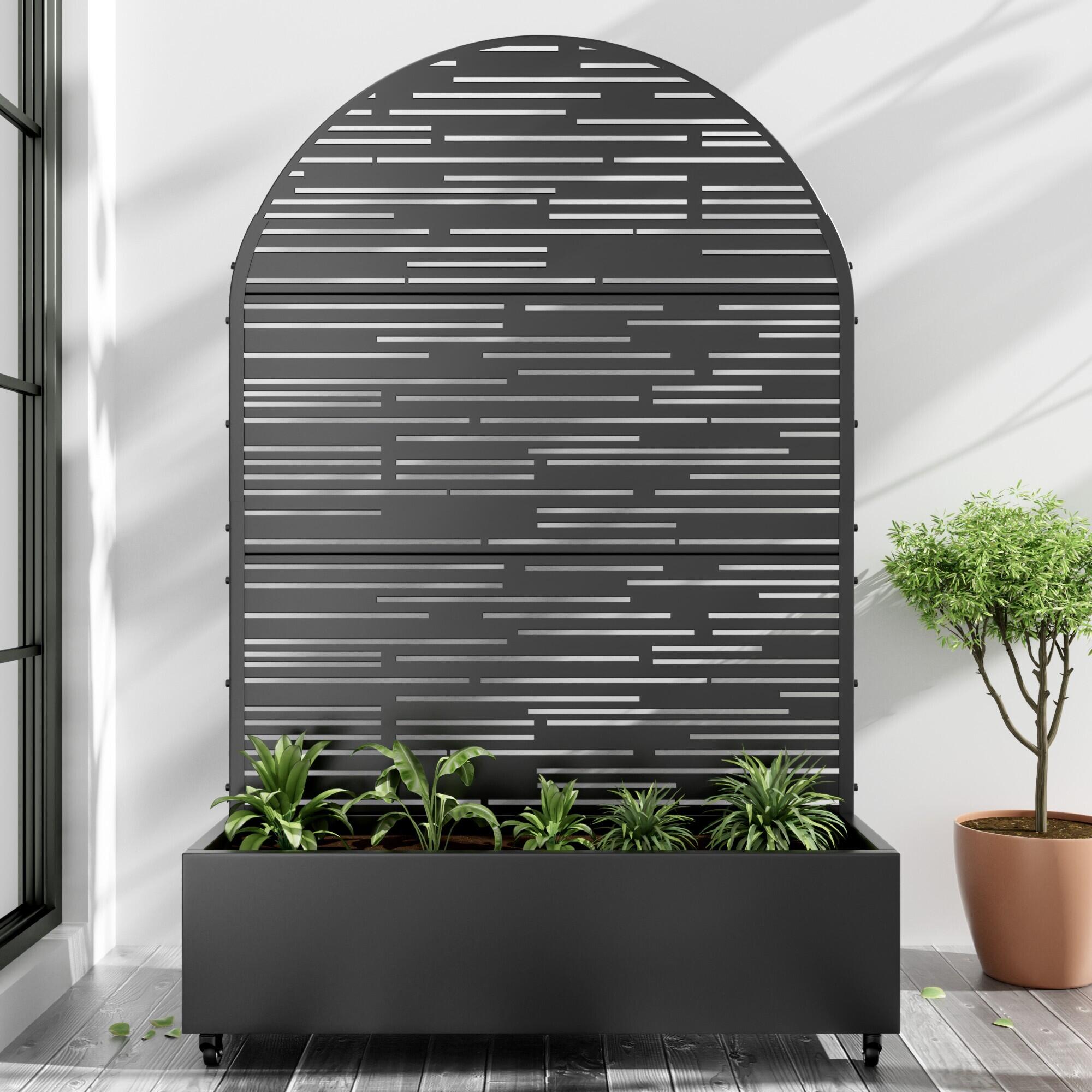 Click here for Dovelina Tranquilbreeze Arched Outdoor Trellis Wit... prices