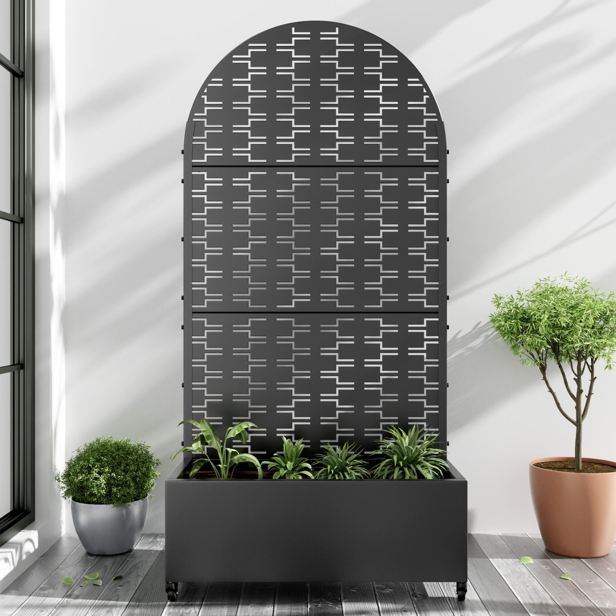 Click here for Dovelina Tranquilbreeze Arched Outdoor Trellis Wit... prices