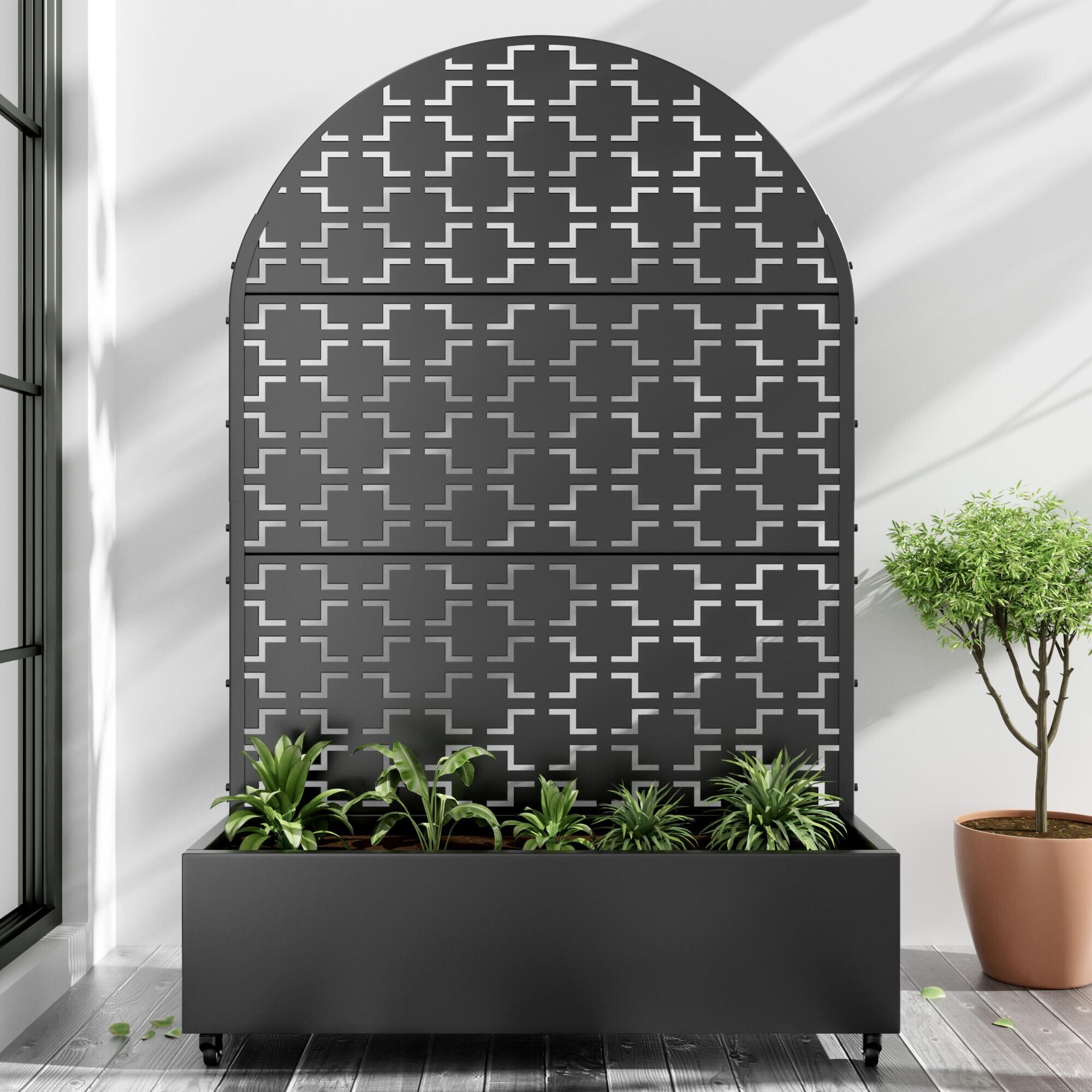 Click here for Dovelina Tranquilbreeze Arched Outdoor Trellis Wit... prices