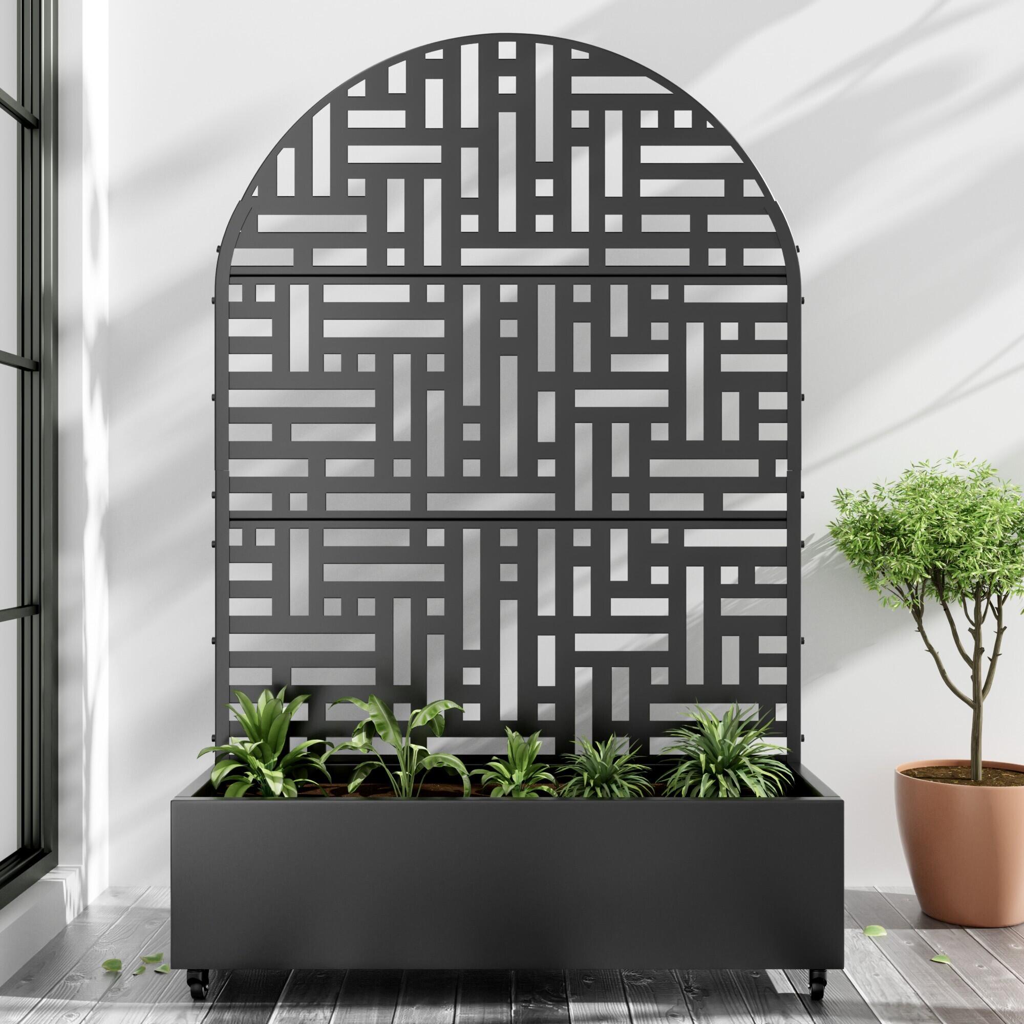 Click here for Dovelina Tranquilbreeze Arched Outdoor Trellis Wit... prices