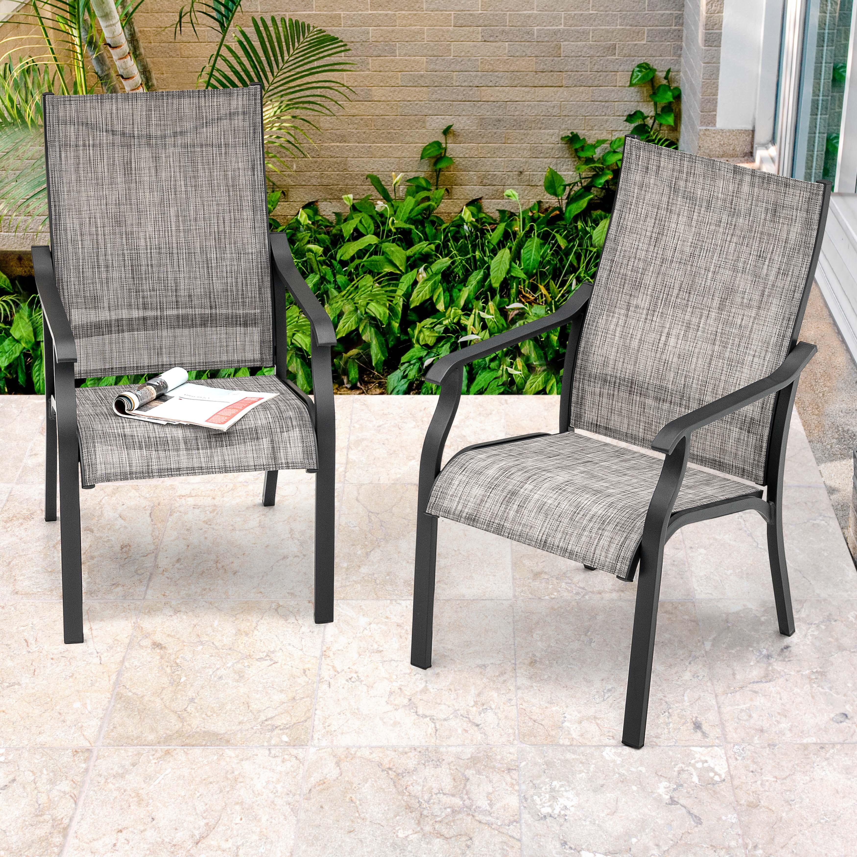 Click here for Nuu Garden Outdoor Dining Chairs (Set of 2)  Gray prices