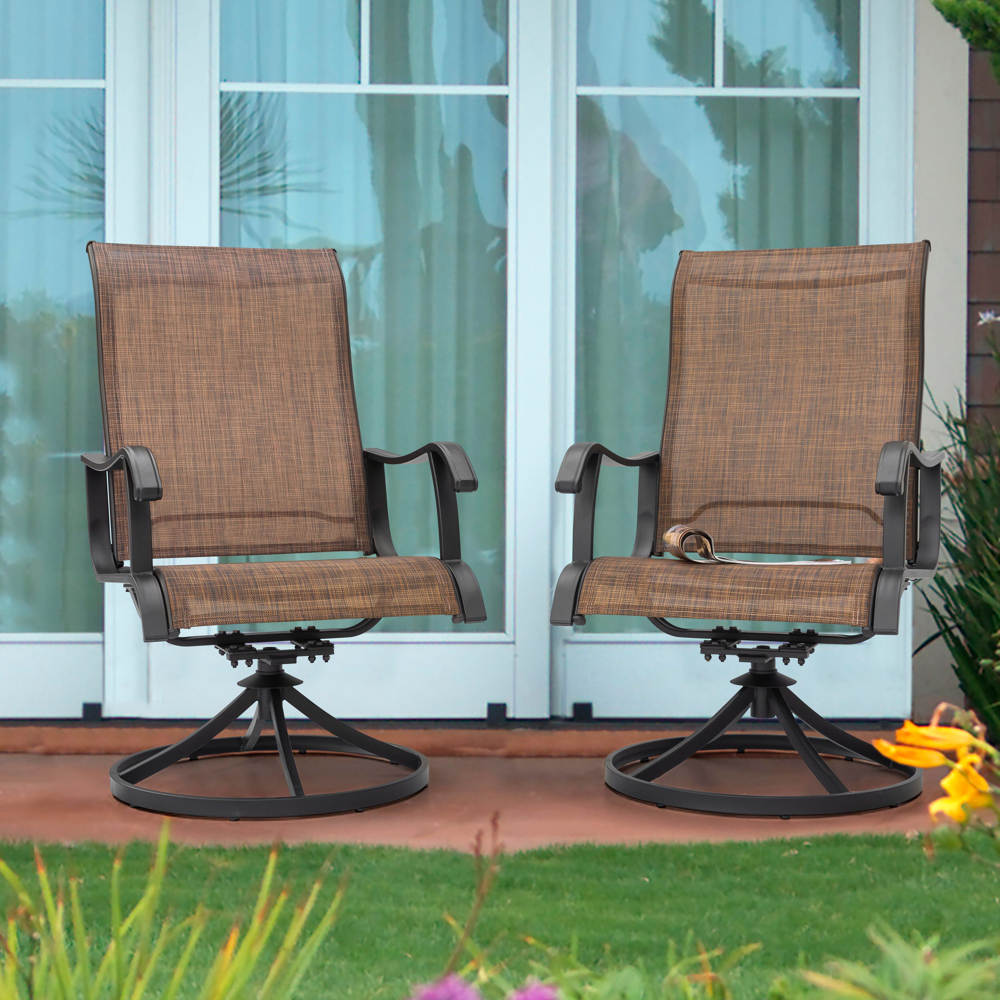 Click here for Nuu Garden Outdoor Dining Chairs (Set of 2)  Brown prices