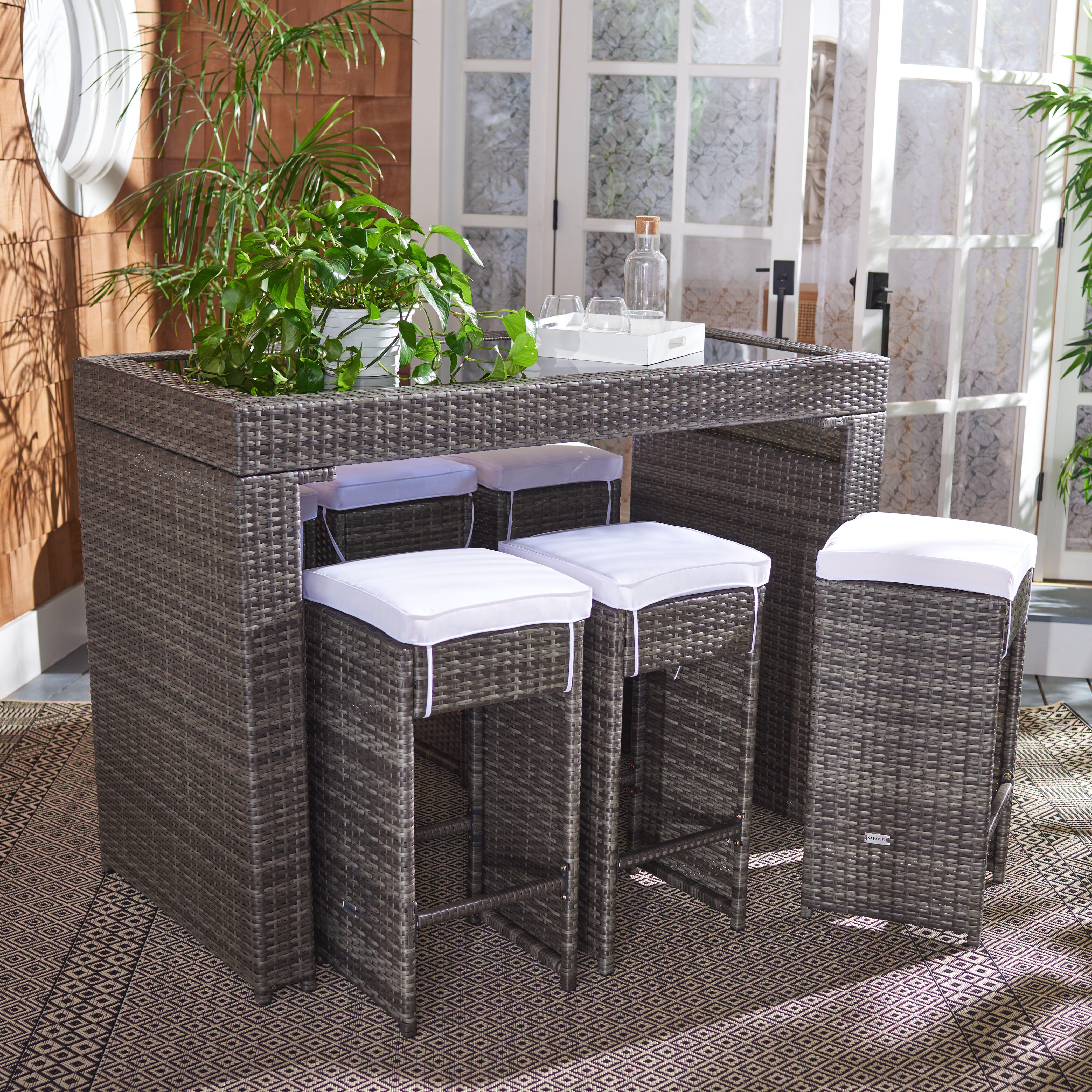 Click here for Safavieh Horus Outdoor Dining Table and 6 Stools... prices