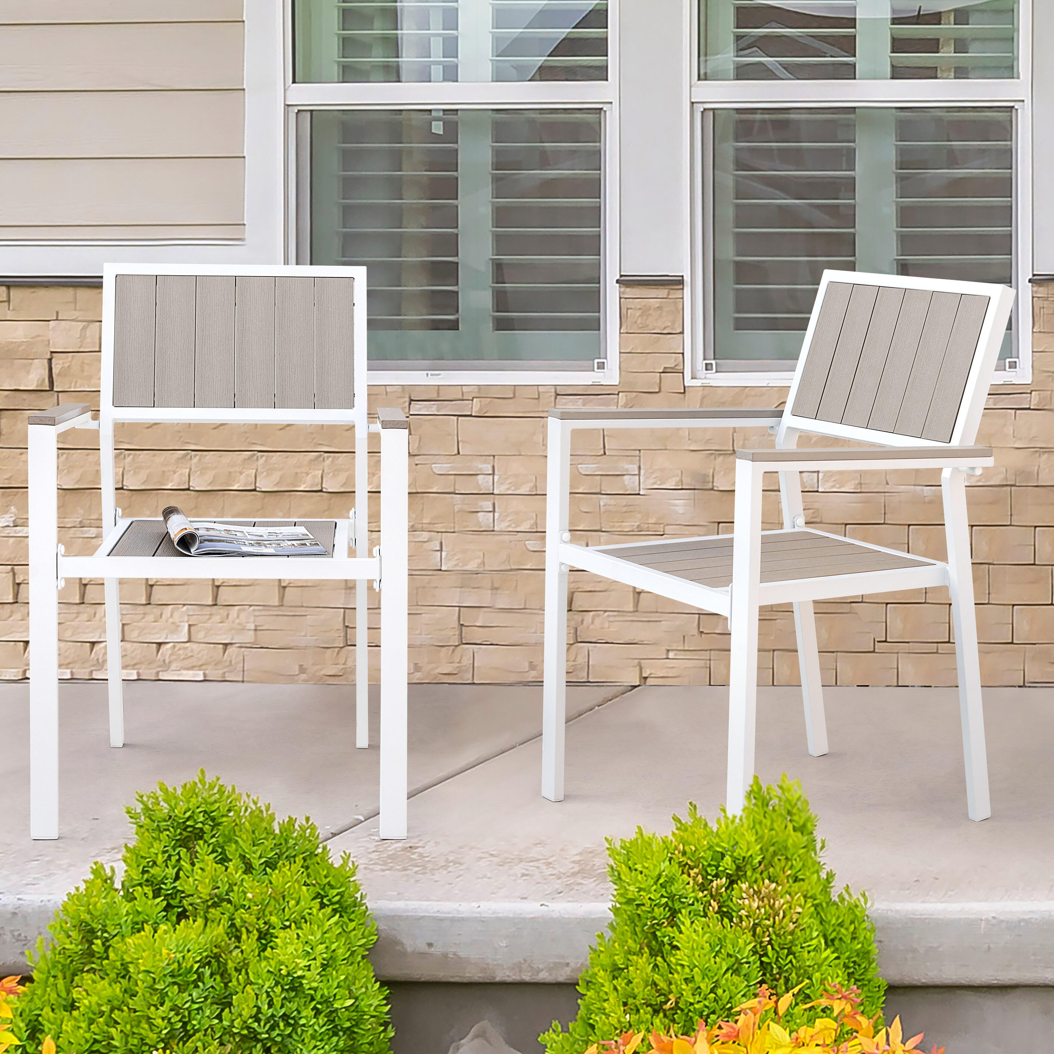 Click here for Nuu Garden Outdoor Dining Chairs(Set Of 2)  Brown prices