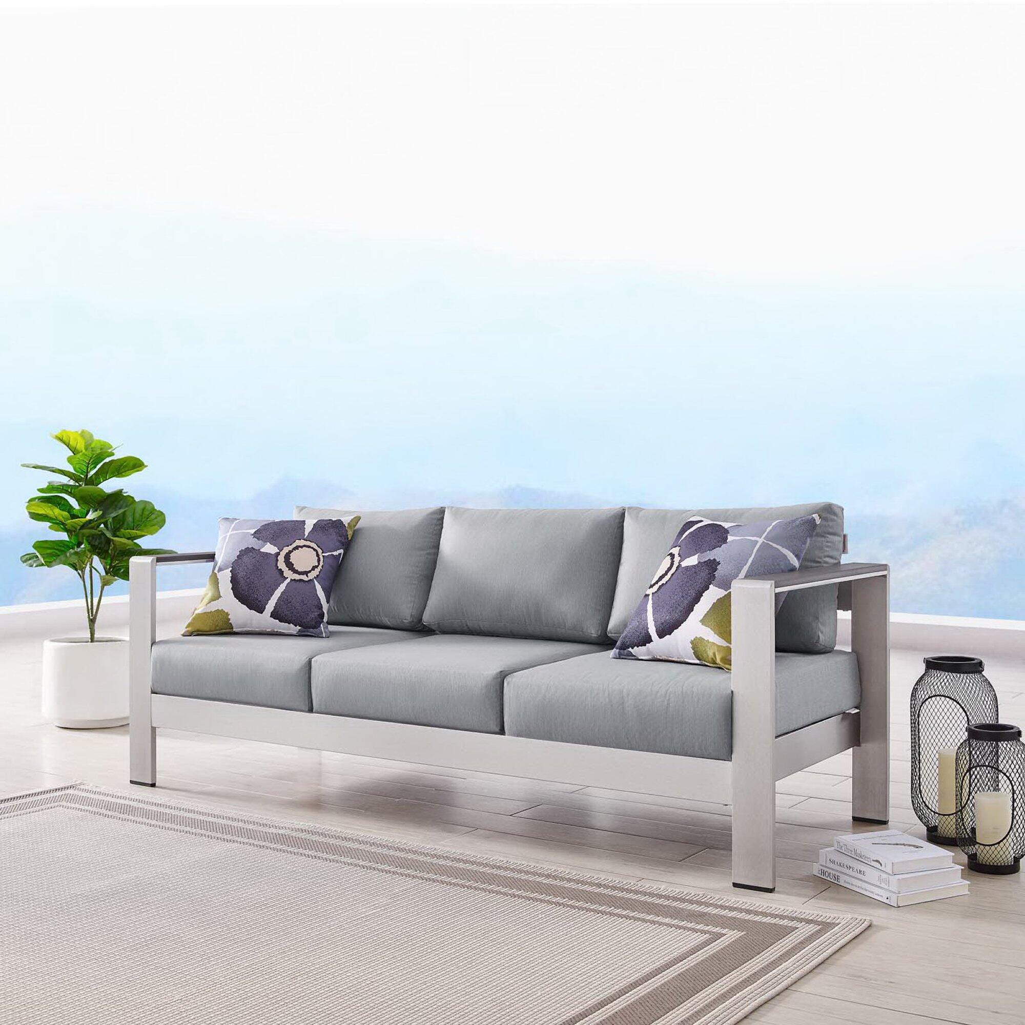 Click here for Modway Shore Outdoor Sofa  Silver/Gray prices
