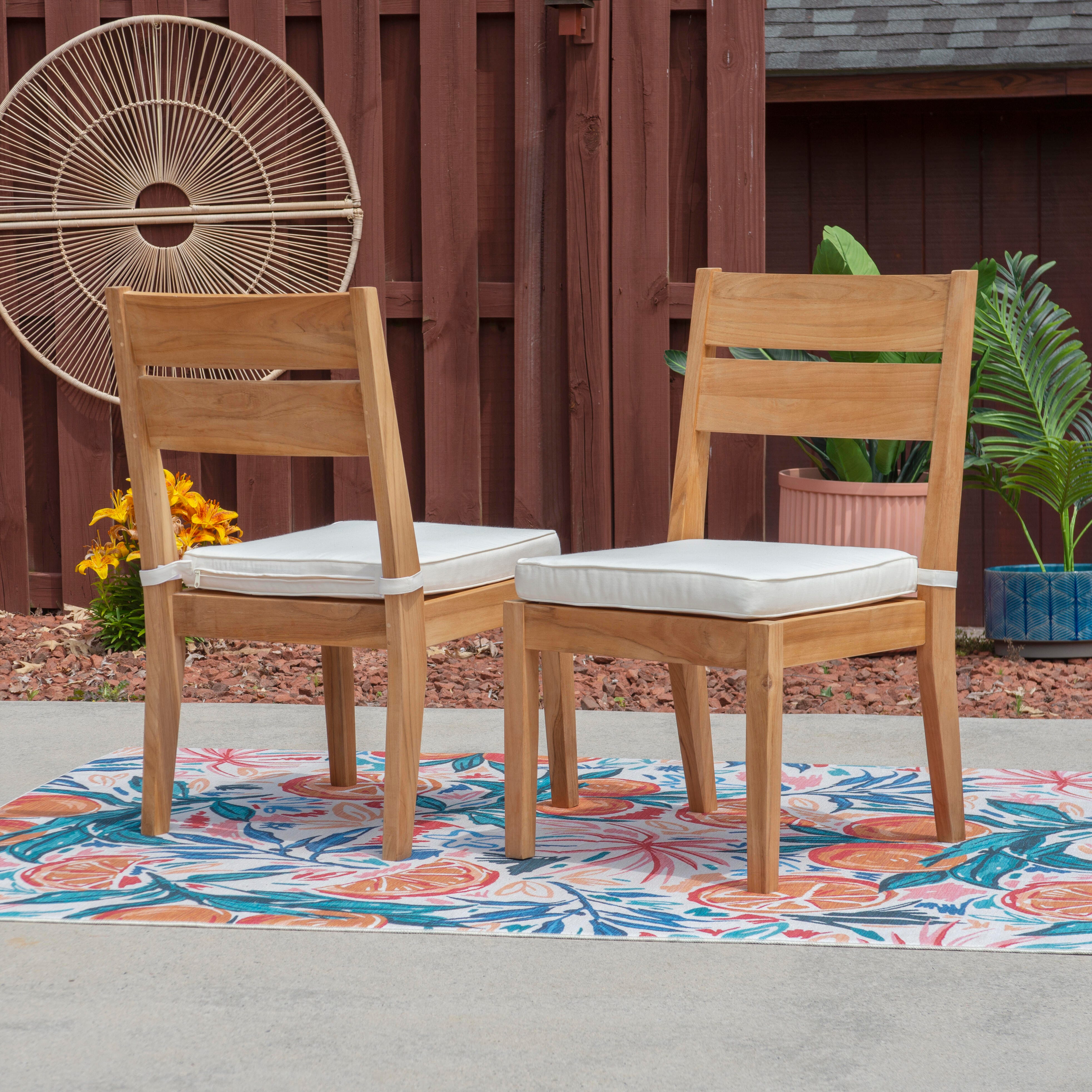 Click here for Linon Cary Outdoor Dining Chair (Set of 2)  Natura... prices