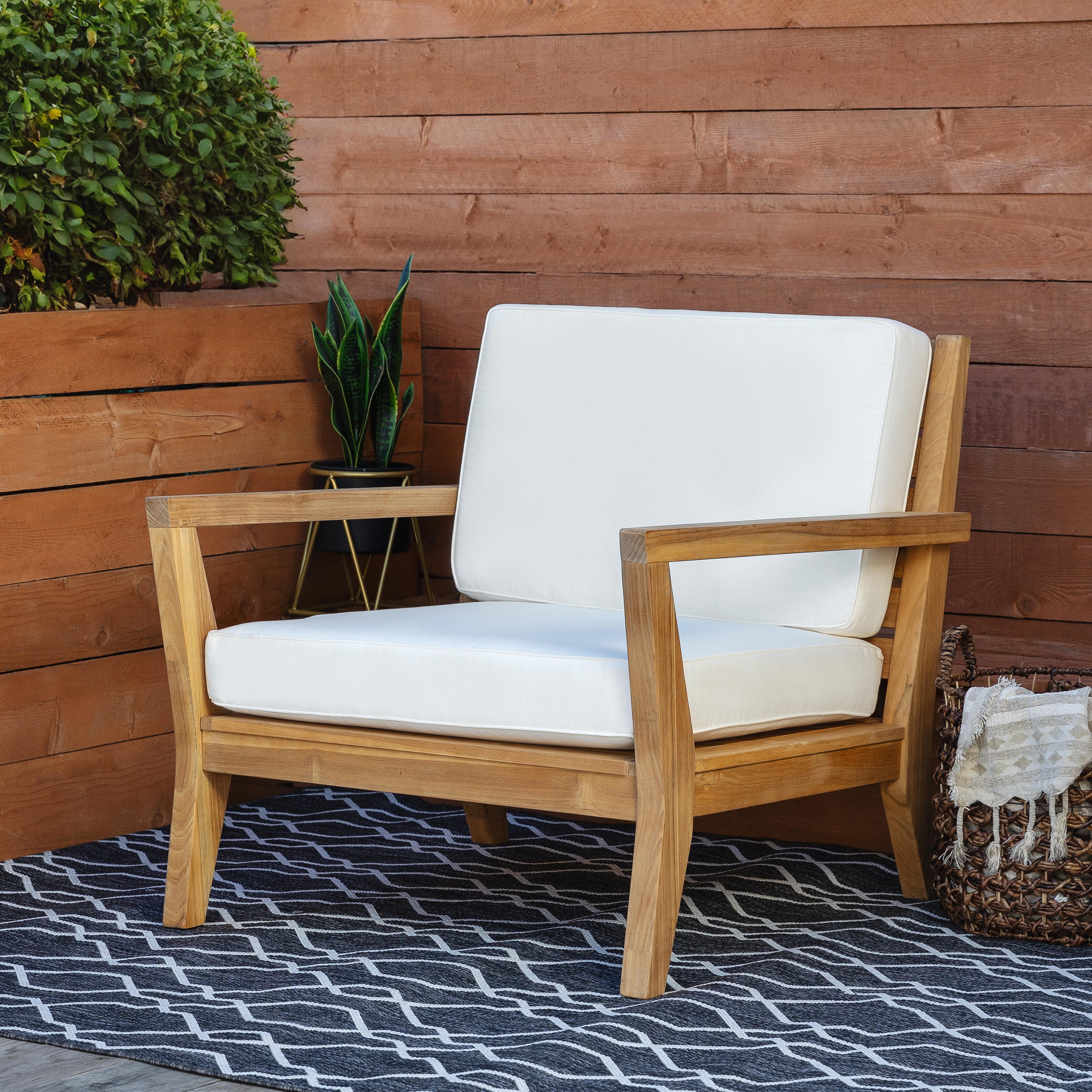 Click here for Linon Cary Outdoor Arm Chair With Cushions  Natura... prices