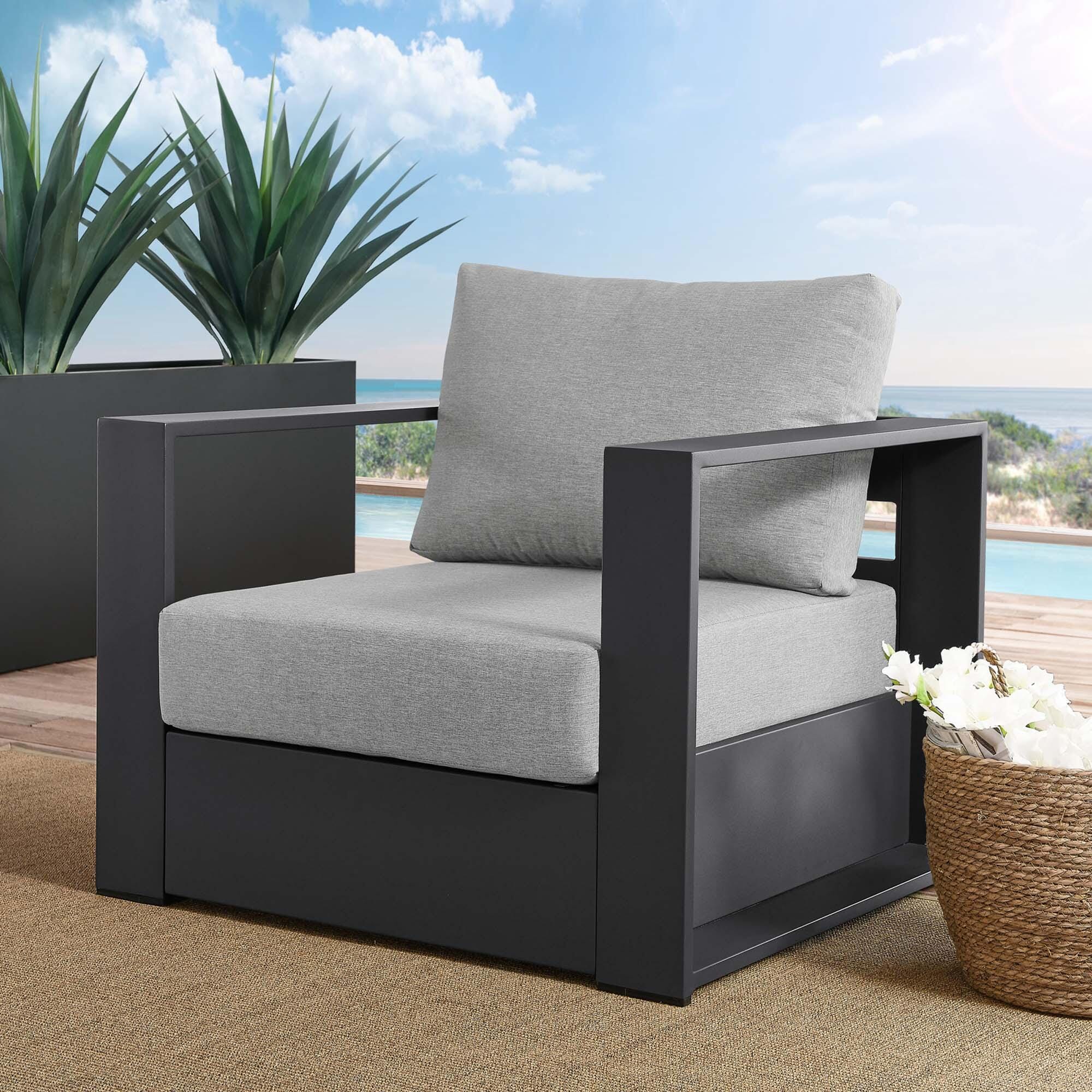 Click here for Modway Tahoe Outdoor Armchair  Gray prices