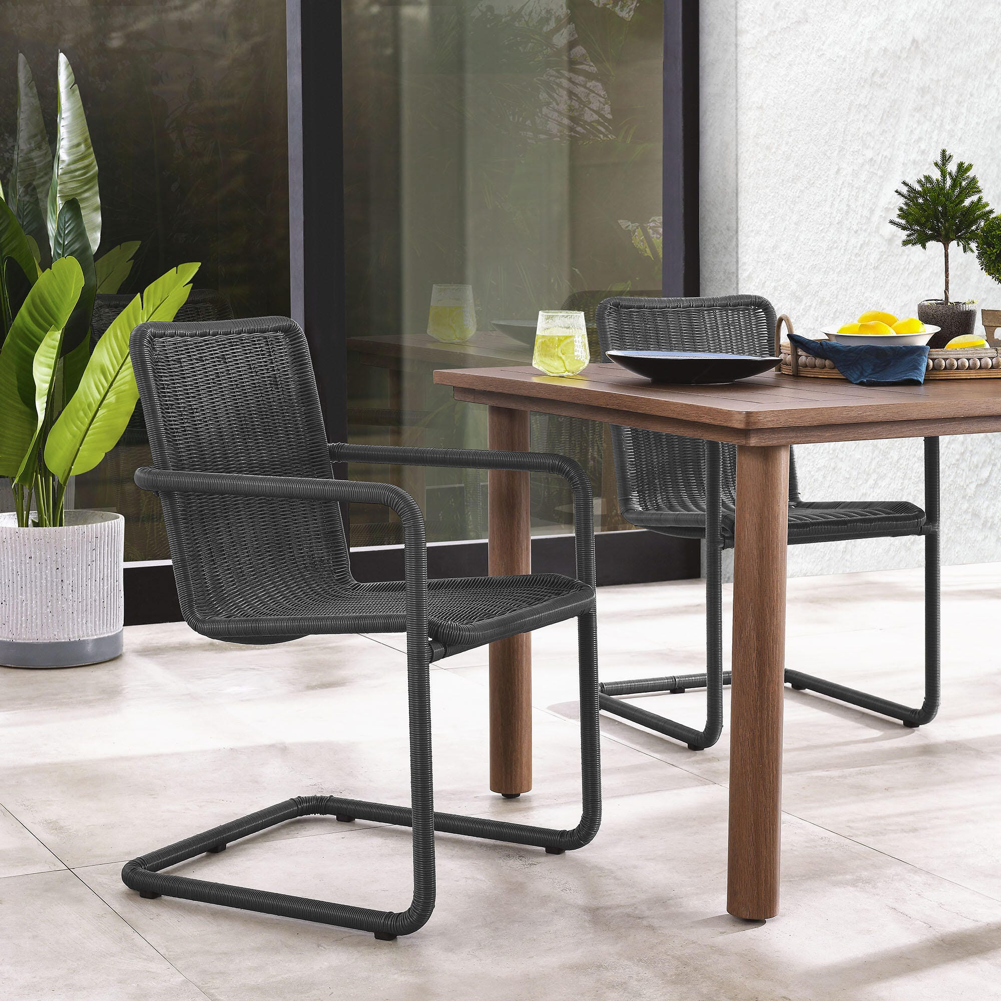 Click here for Modway Abacus Outdoor Dining Chair (Set of 2)  Sla... prices