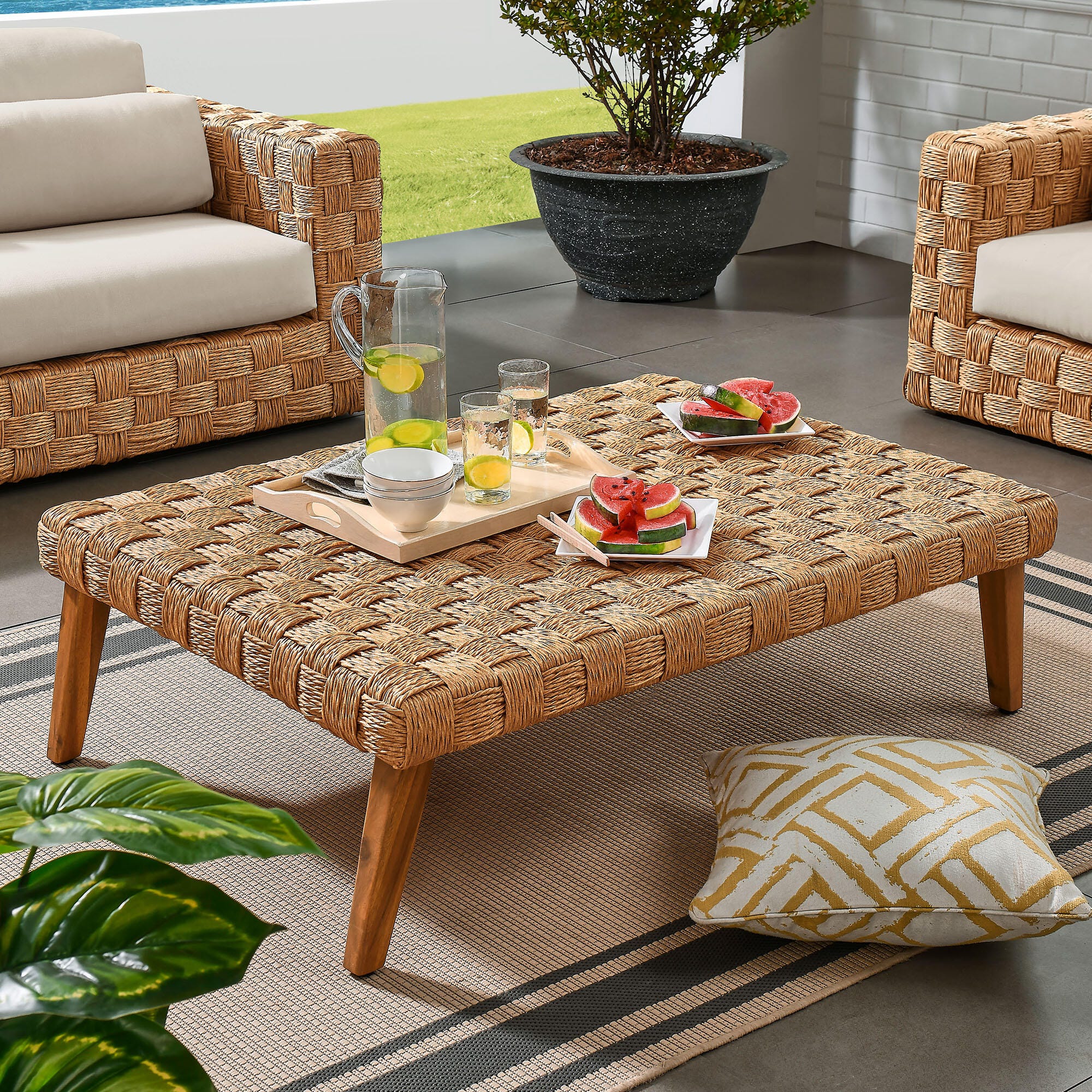 Click here for Modway Thames Outdoor Coffee Table  Natural prices