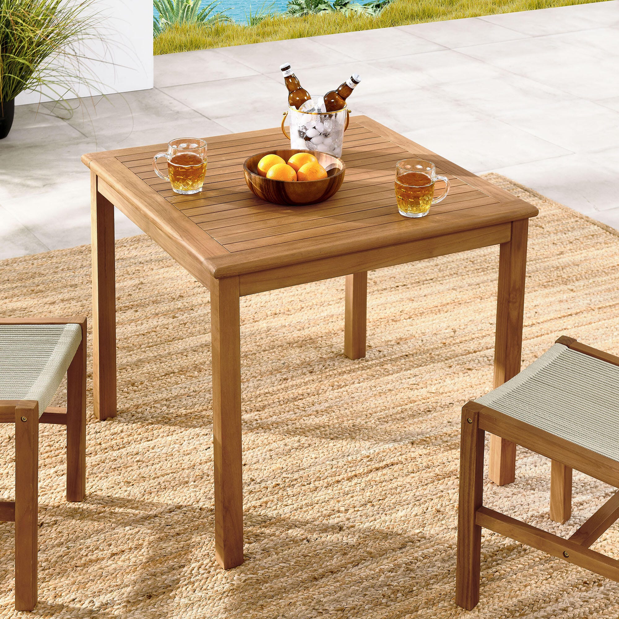 Click here for Modway Vienna Outdoor Patio Dining Table  Natural prices