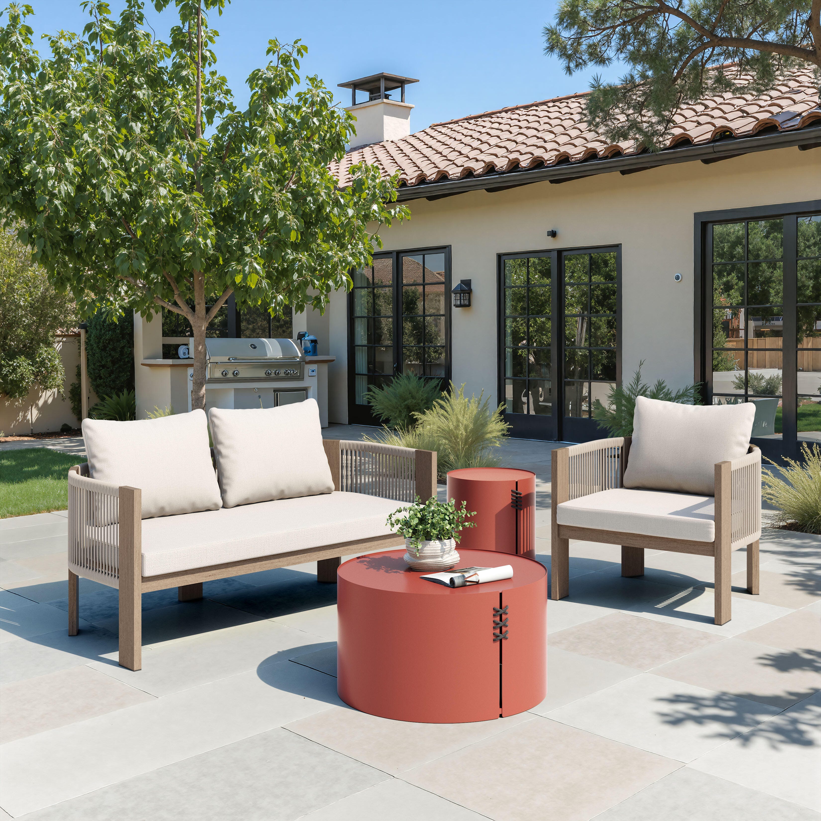 Click here for Erika Home Bayu Outdoor Coffee Table  Brown prices