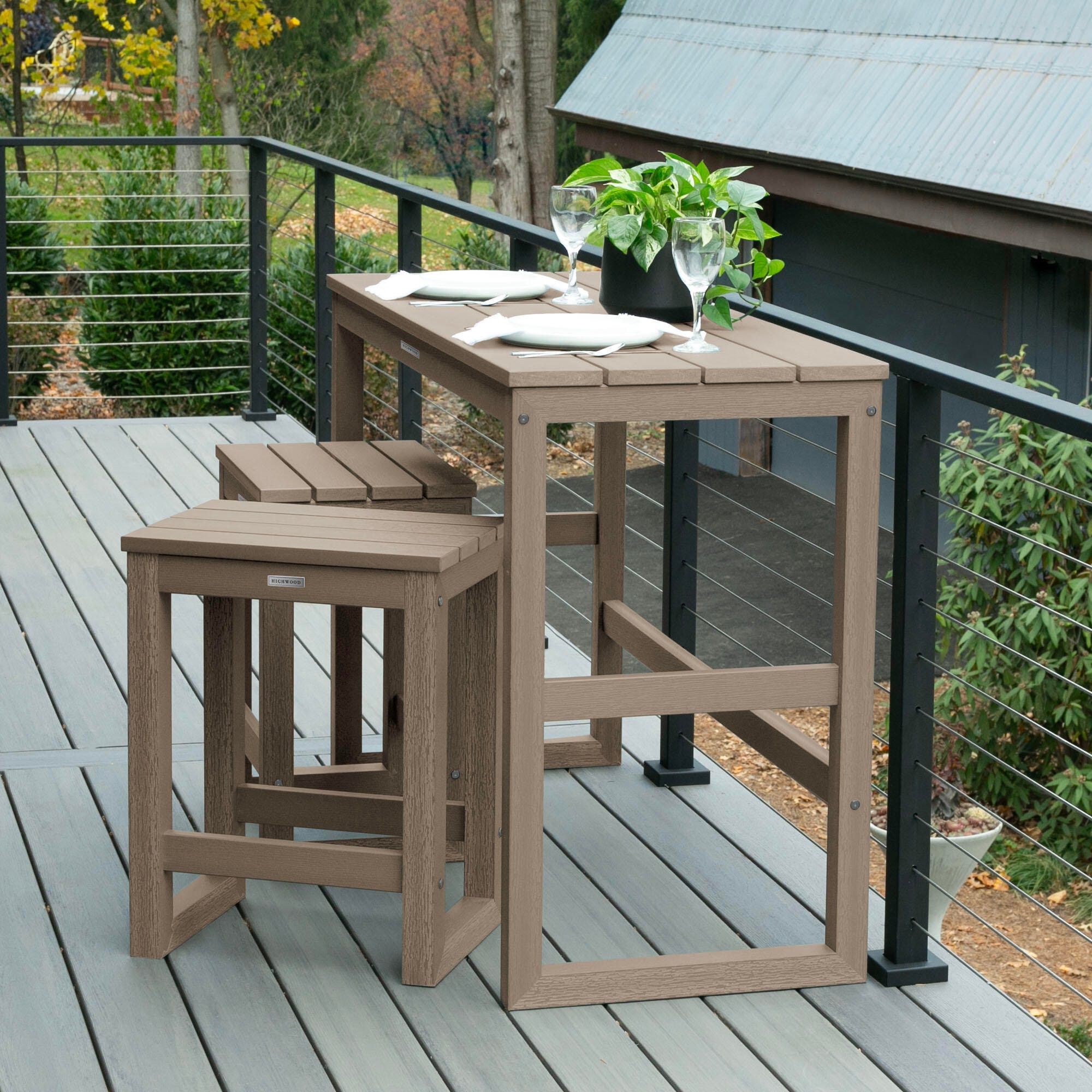 Click here for Highwood Monroe Outdoor Counter Height Balcony Tab... prices