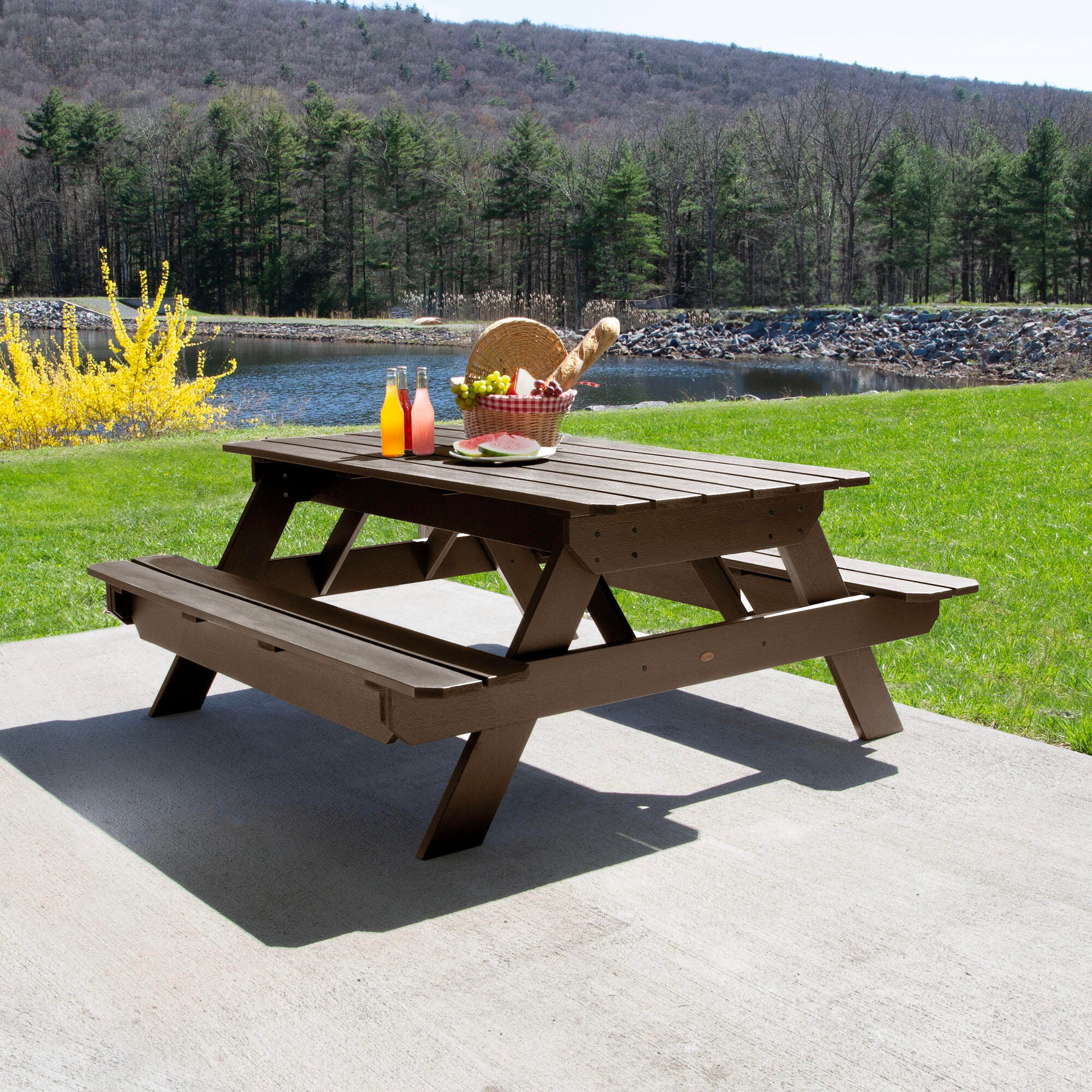 Click here for Highwood Hometown Outdoor Picnic Table  Weathered... prices