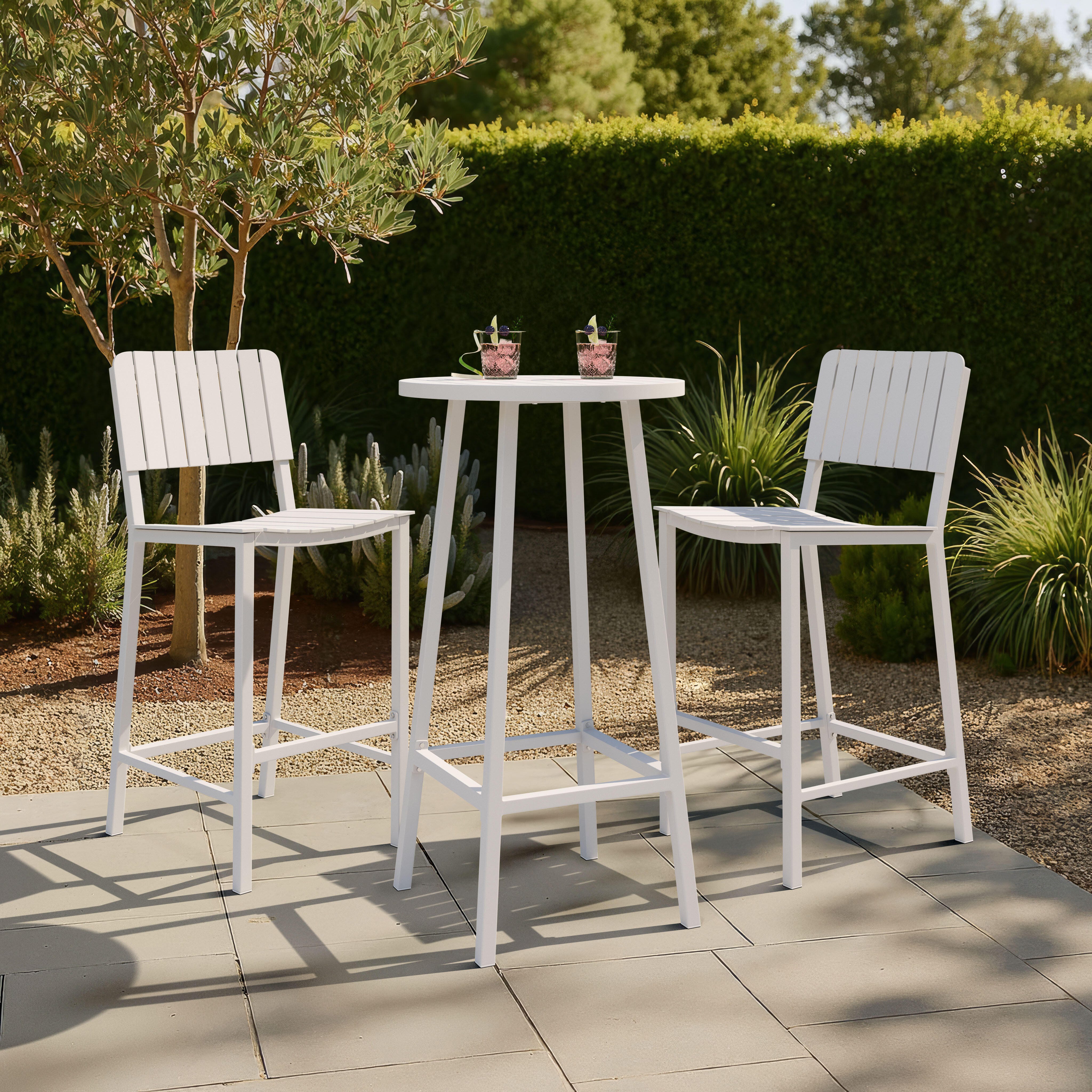 Click here for Erika Home Ren Outdoor Bar Table  White prices