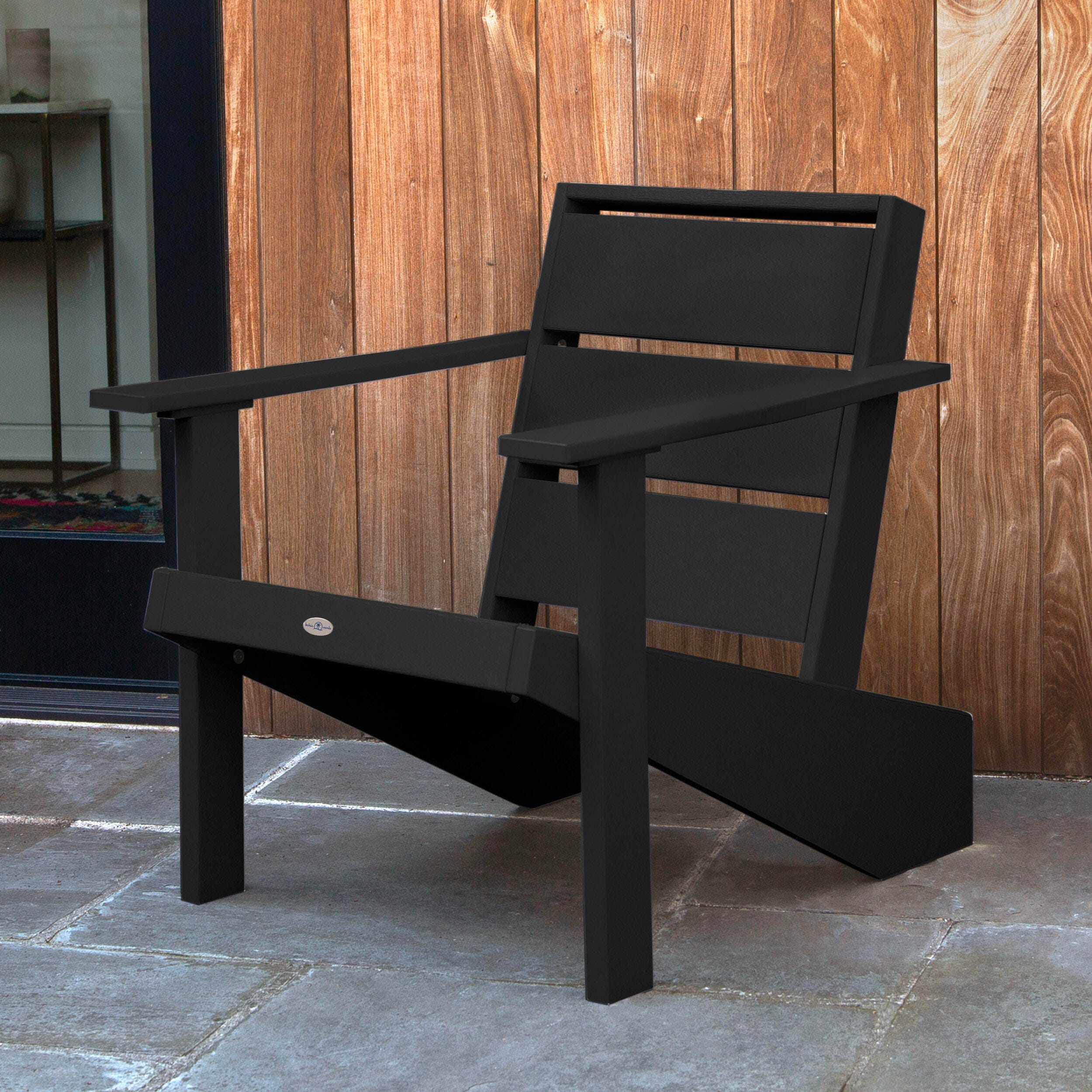 Click here for Bahia Verde Haven Outdoor Adirondack Chair  Black... prices
