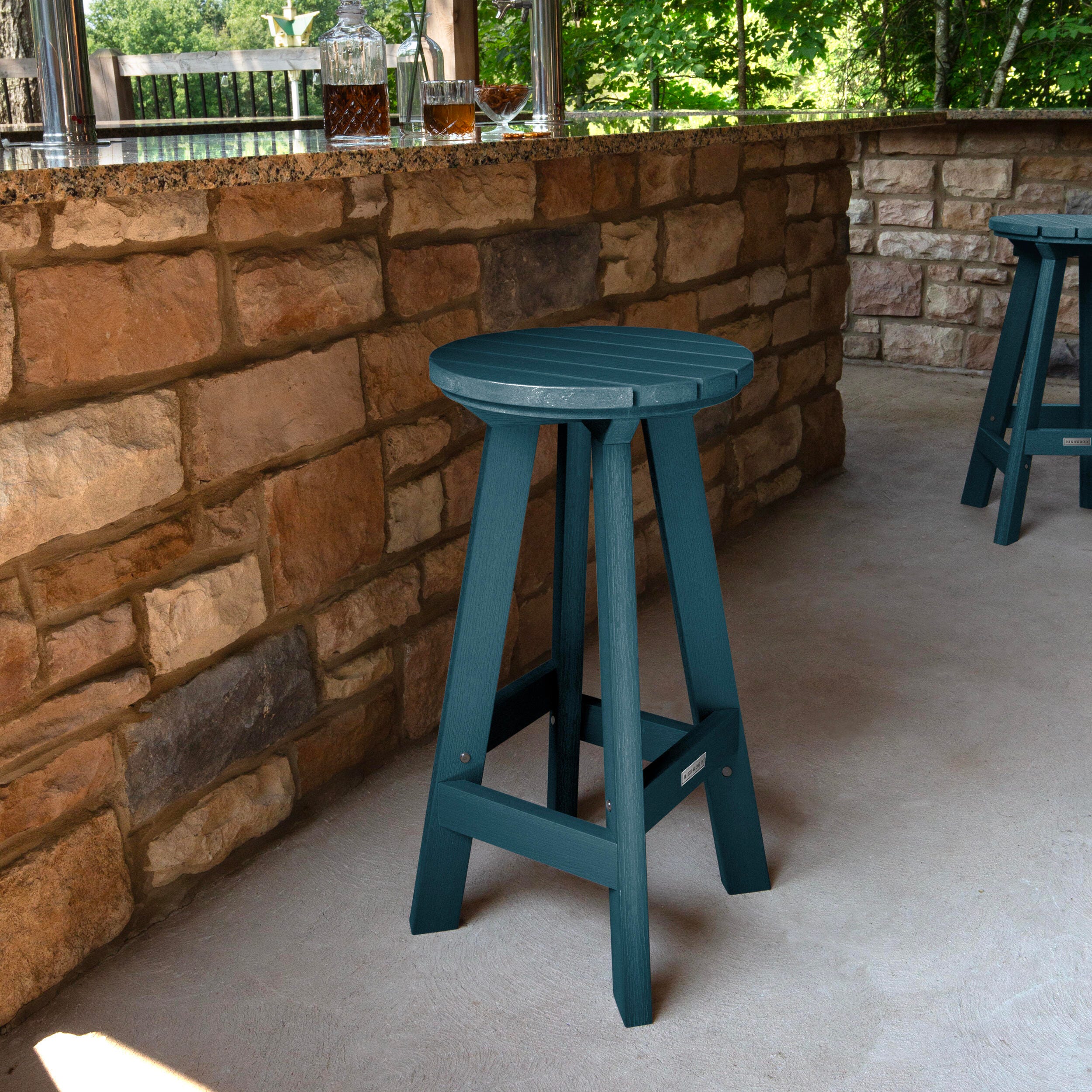 Click here for Highwood Birch Outdoor Bar Stool  Nantucket Blue prices