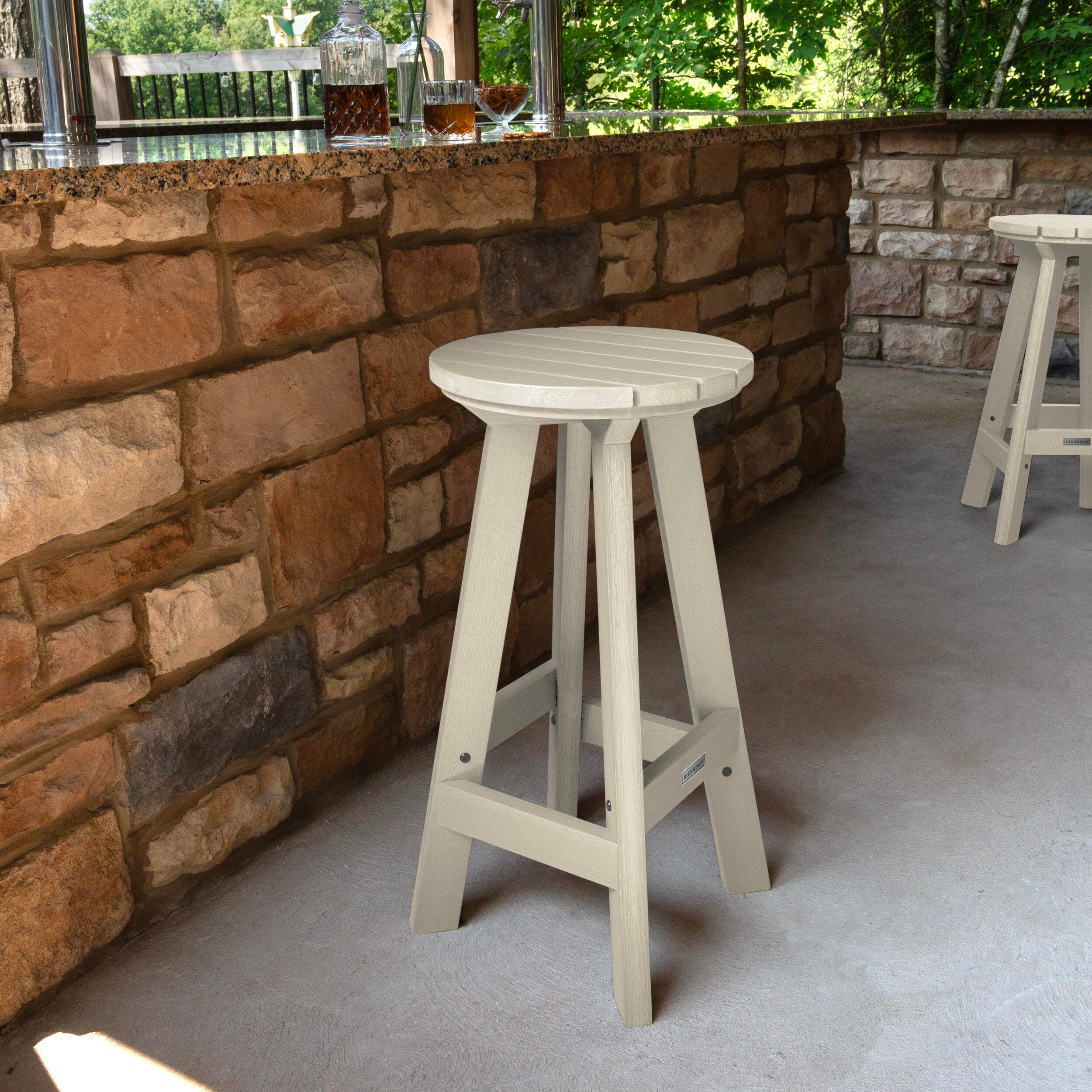 Click here for Highwood Birch Outdoor Bar Stool  Whitewash prices