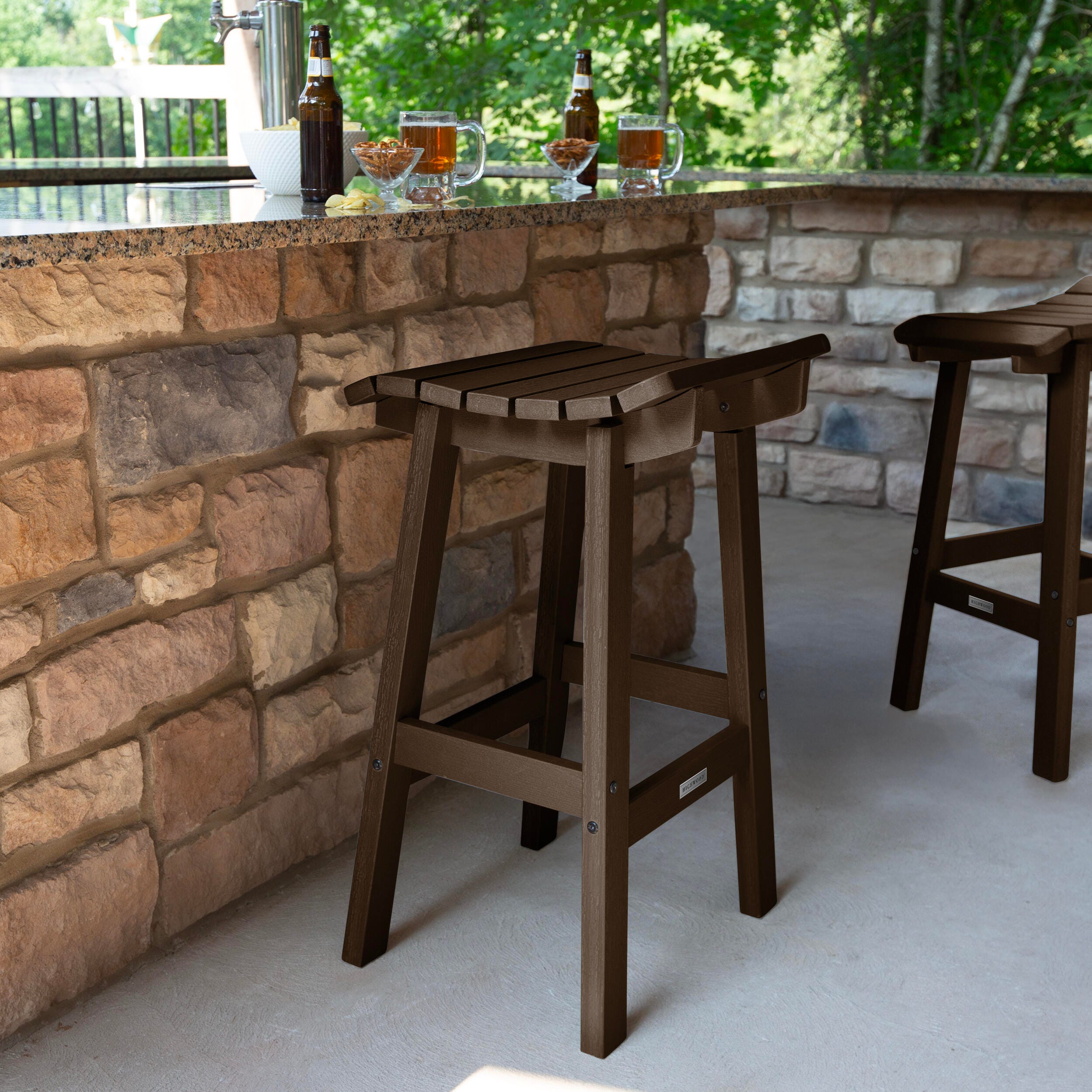 Click here for Highwood Summit Outdoor Bar Stool  Weathered Acorn prices