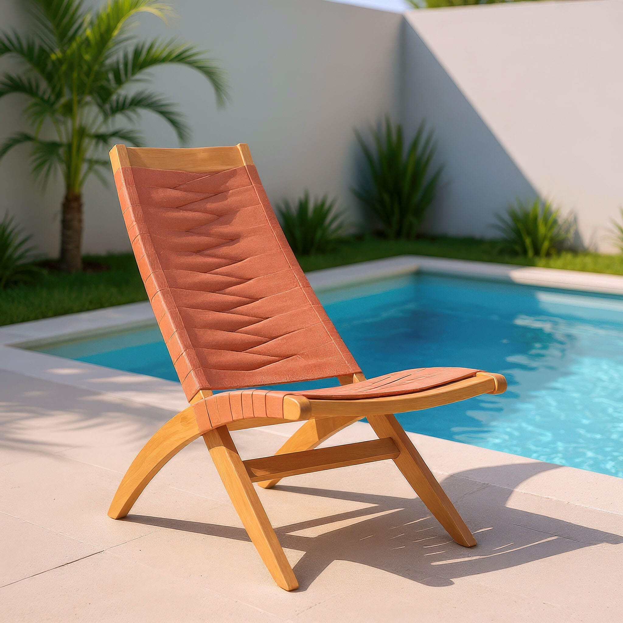 Click here for ZUO Rova Outdoor Lounge Chair  Terracotta prices