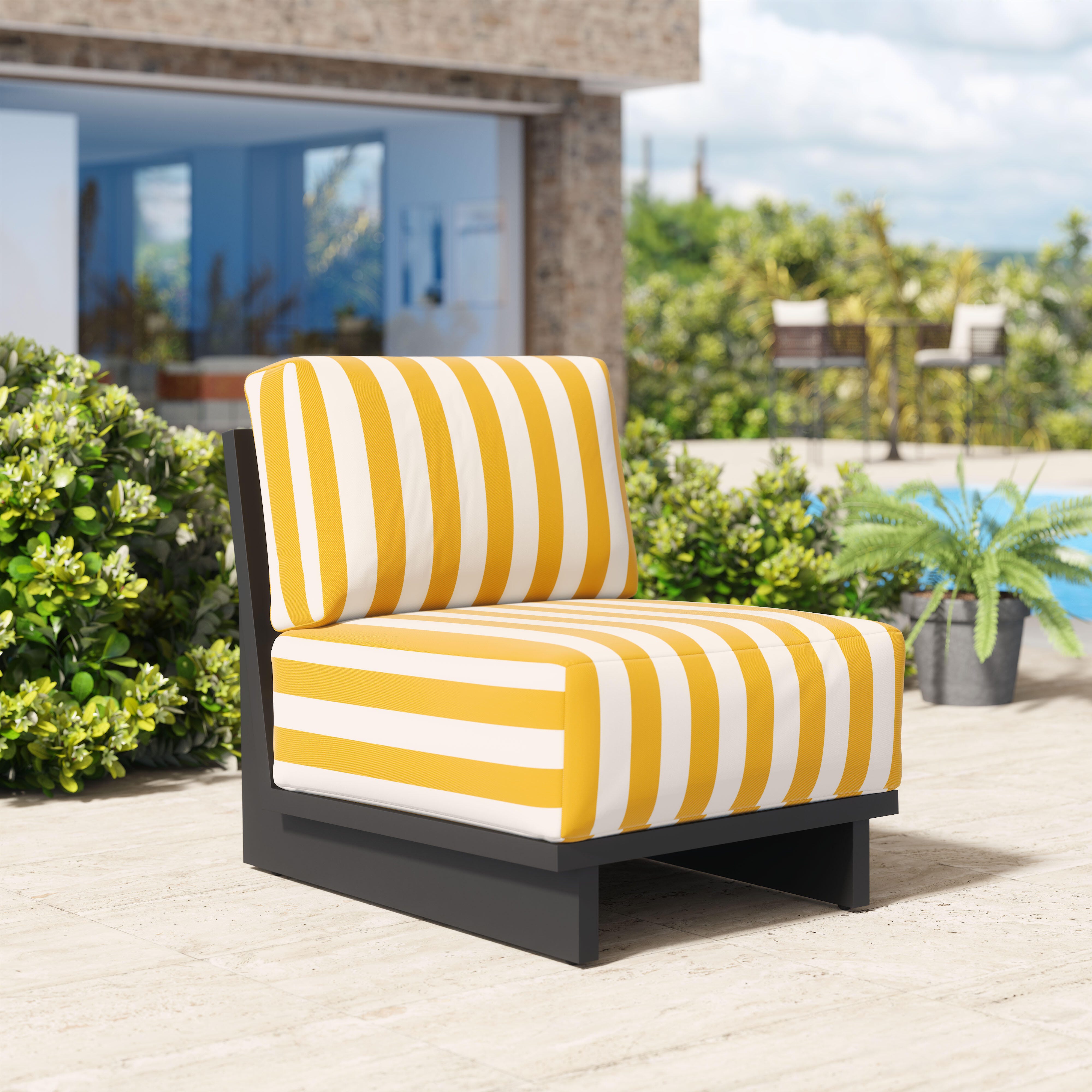 Click here for ZUO Shoreline Outdoor Lounge Chair  Yellow prices