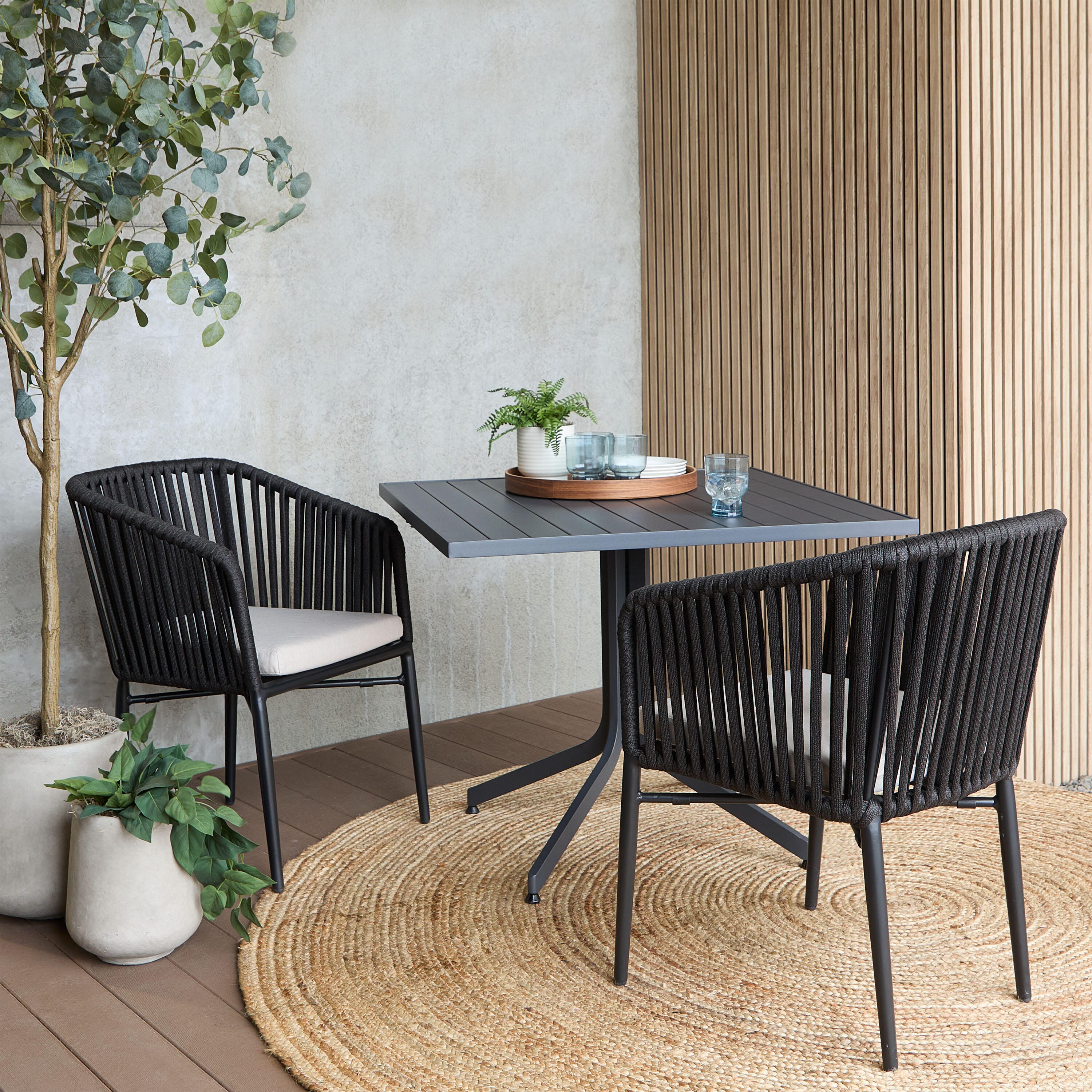 Click here for Real Flame Outdoor Dining Chair (Set of 2)  Black prices