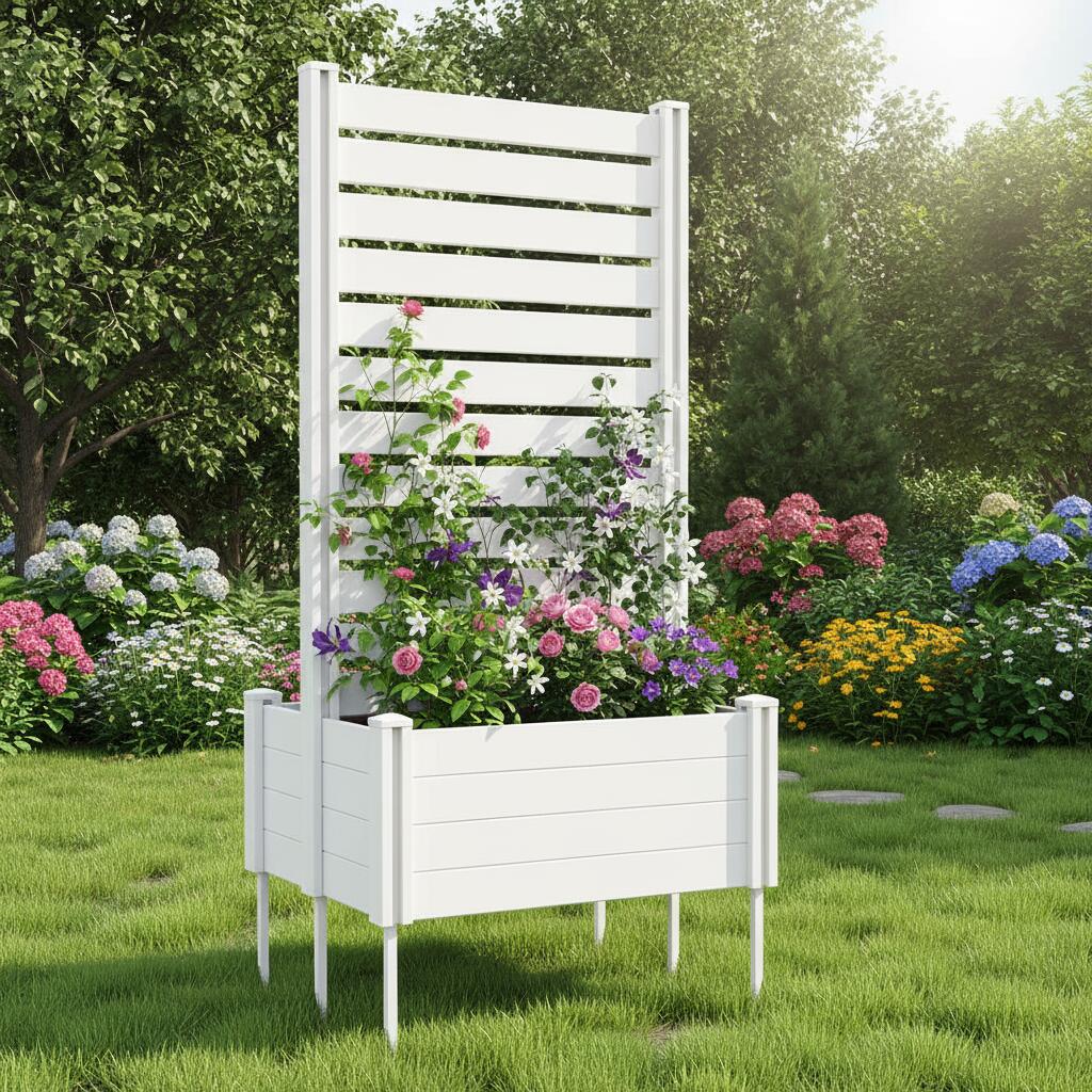 Click here for Dovelina Floresbonitas Outdoor Trellis  White prices