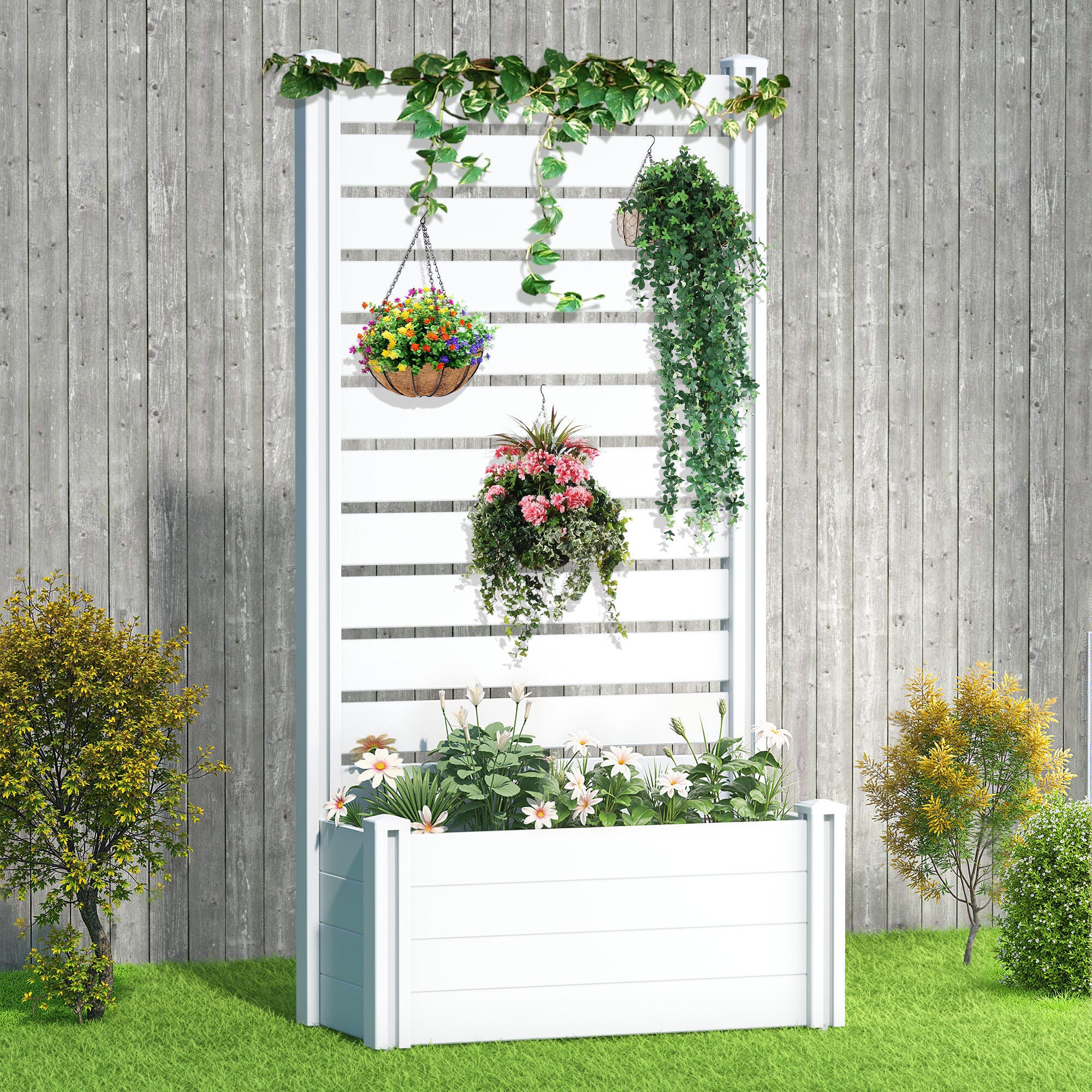 Click here for Dovelina Floresbonitas 73 Outdoor Trellis  White prices
