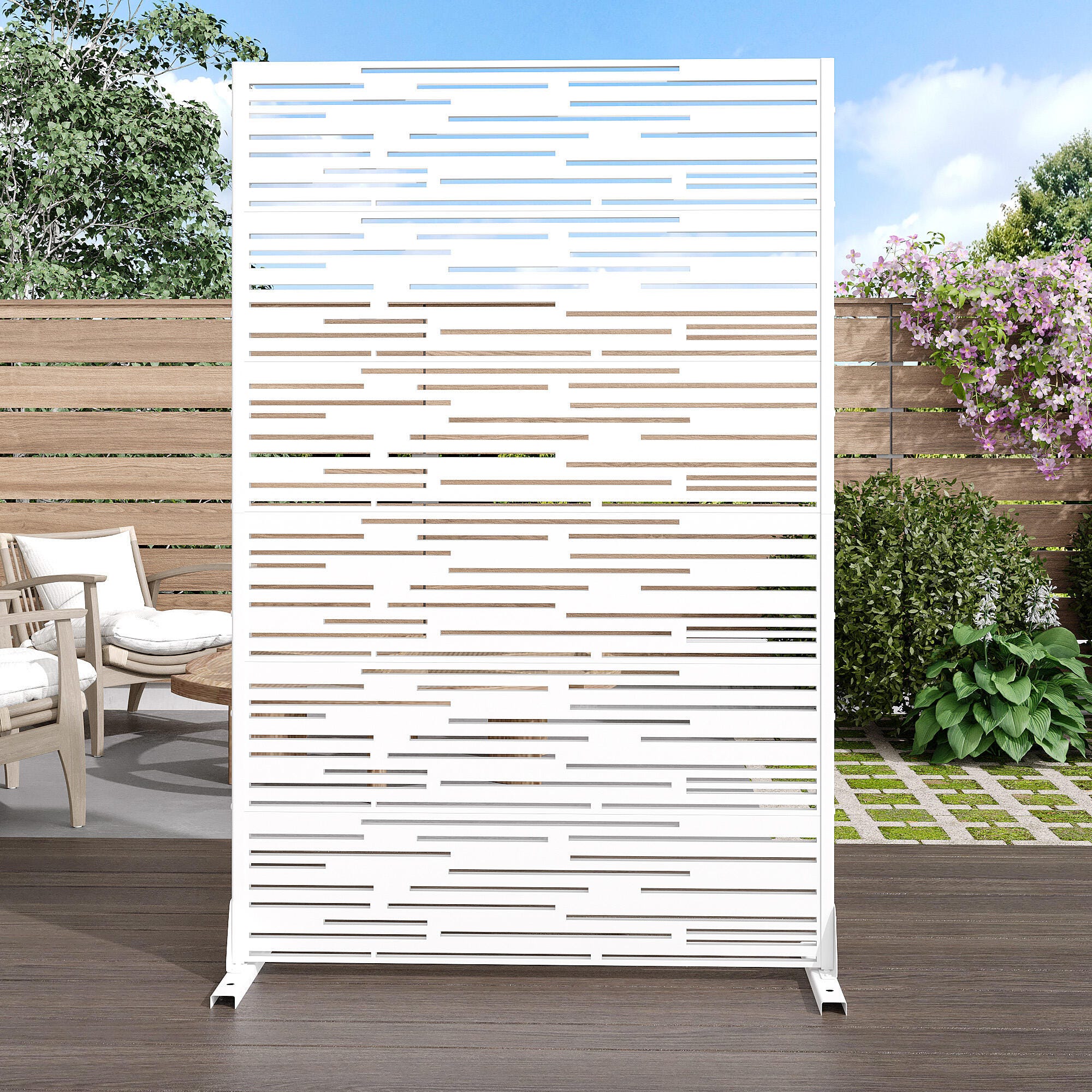 Click here for Dovelina Verano 72 Outdoor Shadow Pattern Privacy... prices