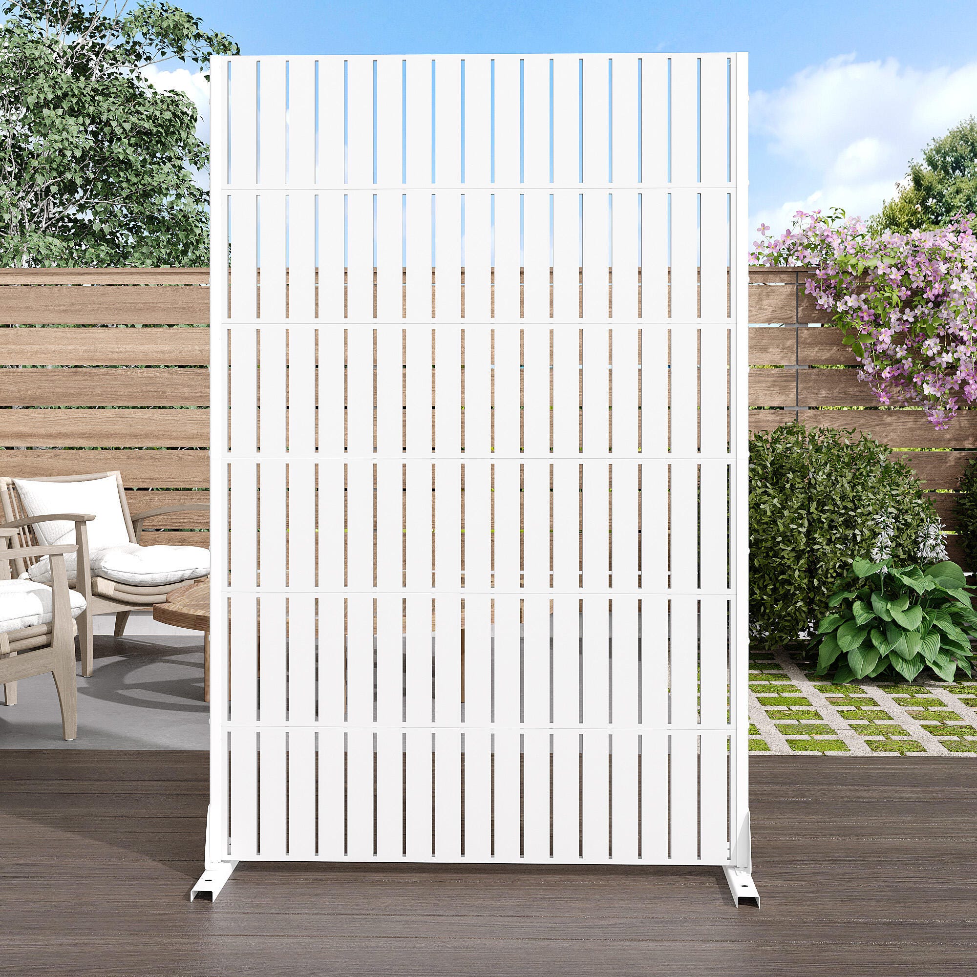Click here for Dovelina Verano 72 Outdoor Vertical Slat Pattern R... prices