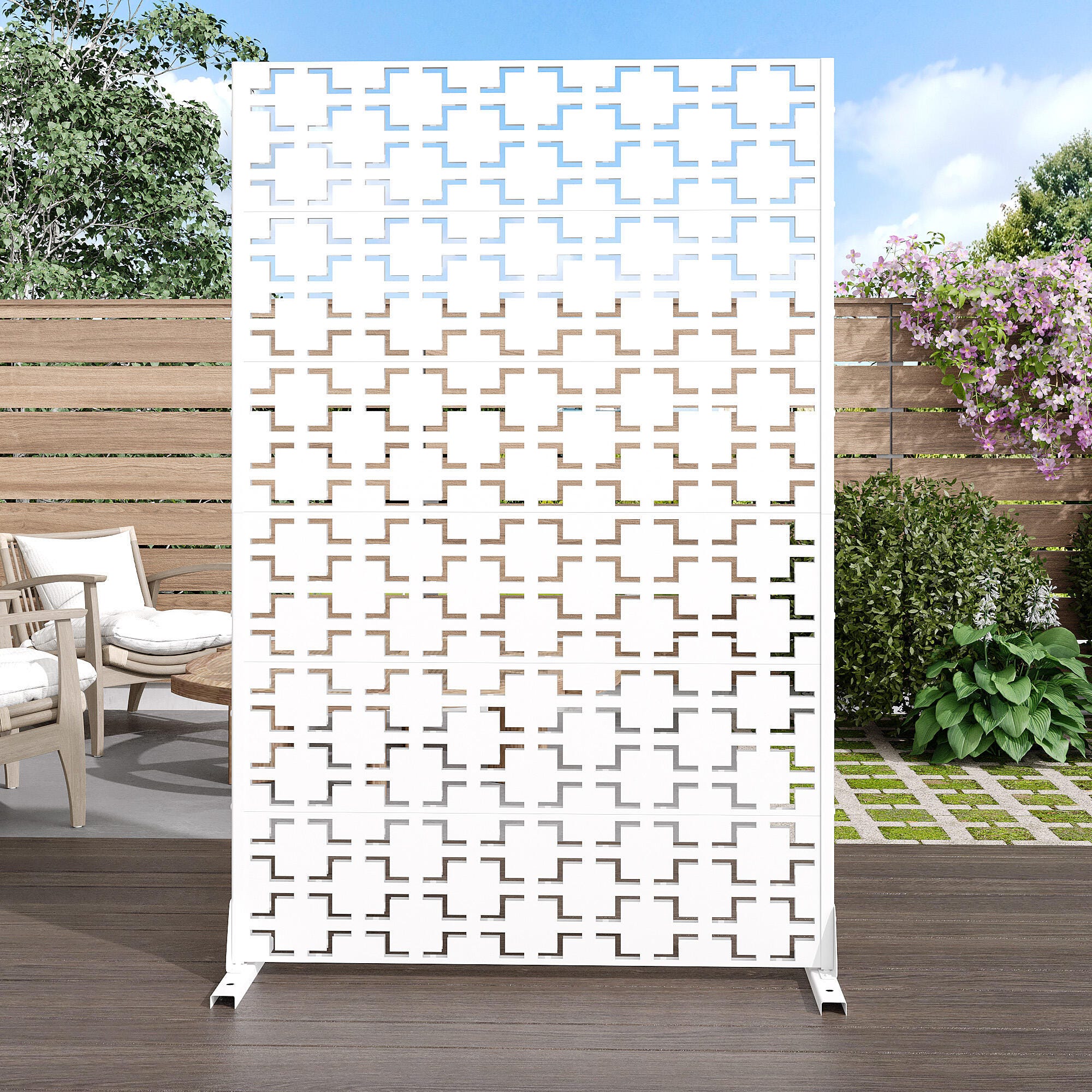 Click here for Dovelina Verano 72 Outdoor Square Pattern Privacy... prices