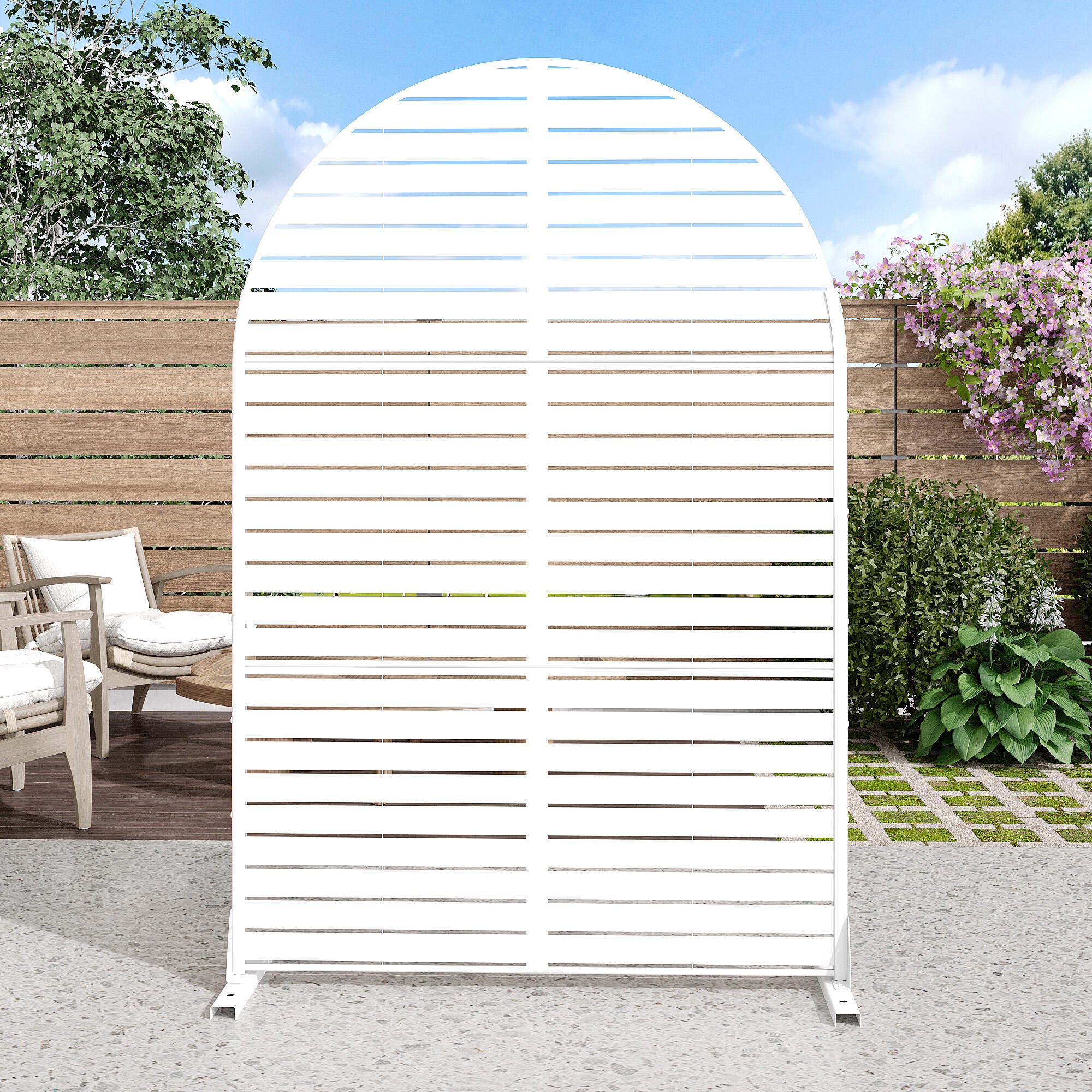 Click here for Dovelina Verano 72 Outdoor Louvered Pattern Privac... prices