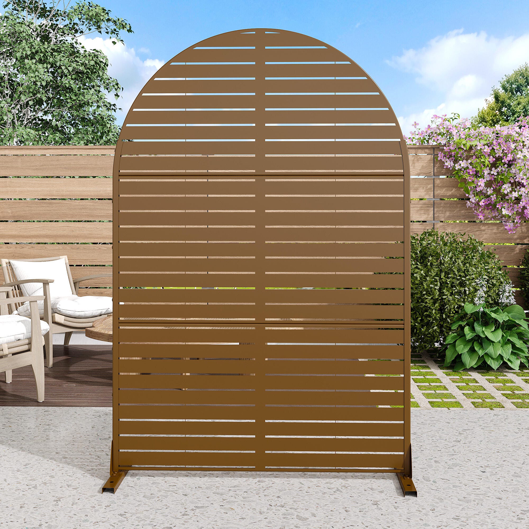 Click here for Dovelina Verano 72 Outdoor Louvered Pattern Privac... prices