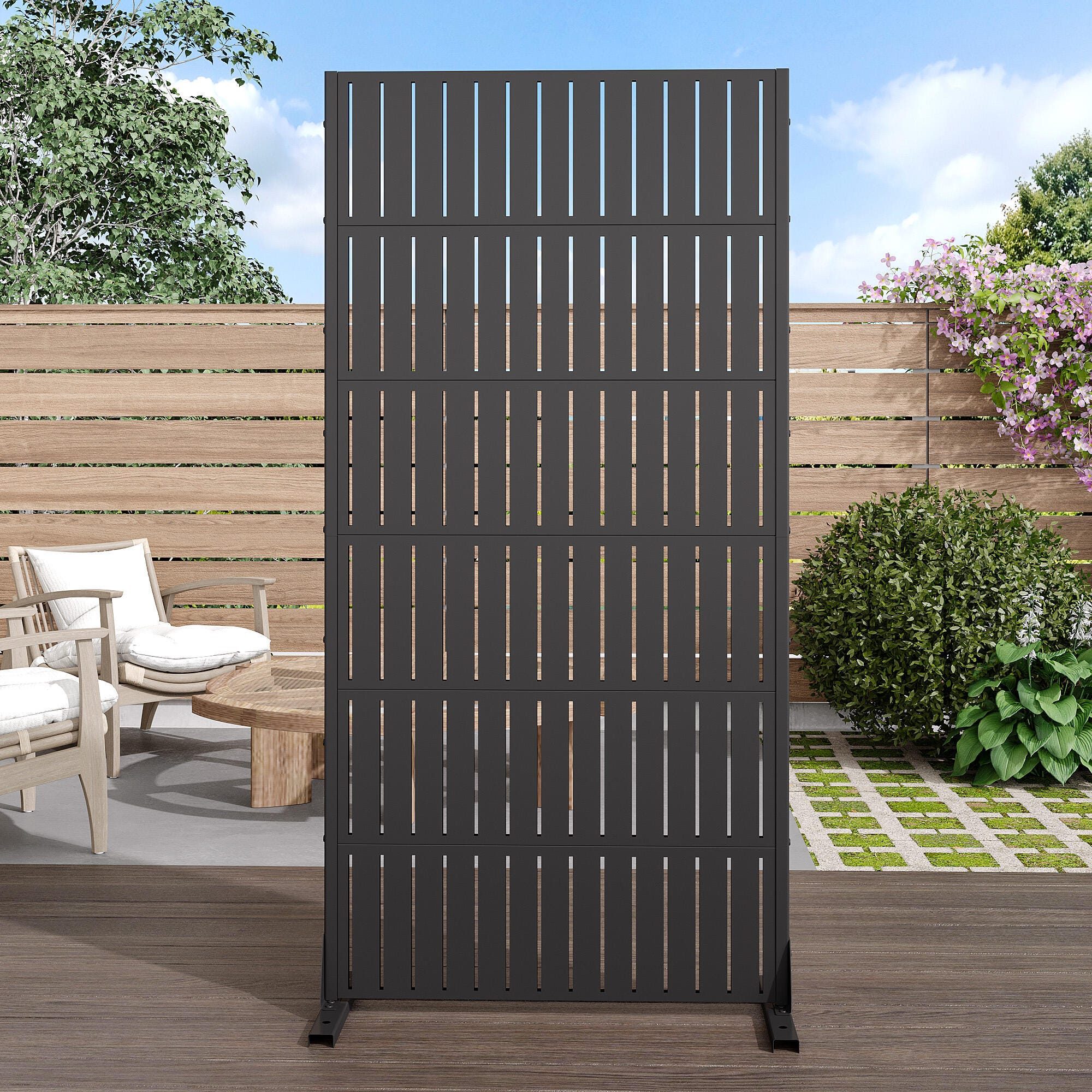 Click here for Dovelina Verano 72 Outdoor Vertical Slat Pattern P... prices