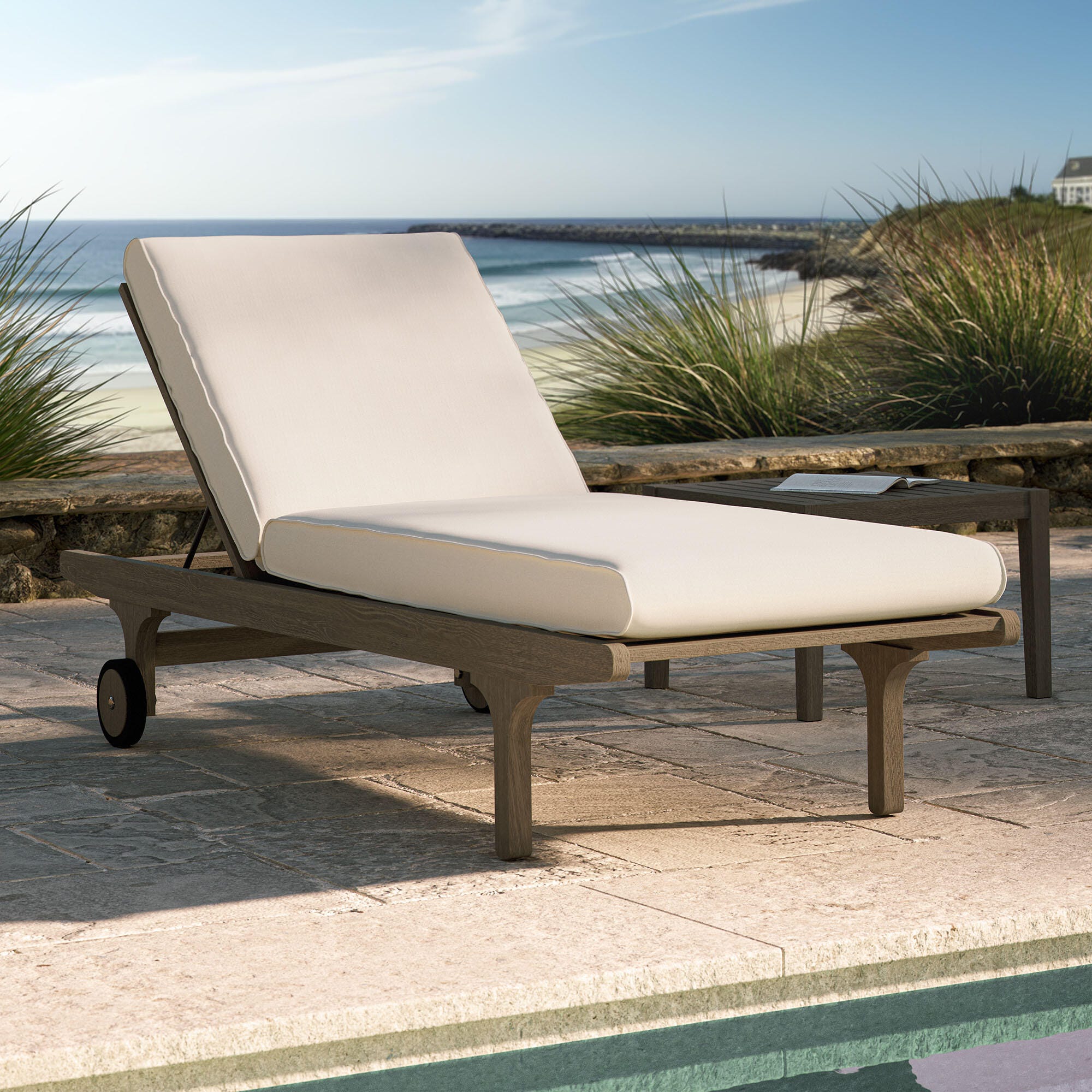 Click here for Modway Saratoga Outdoor Chaise Lounge  Weathered G... prices