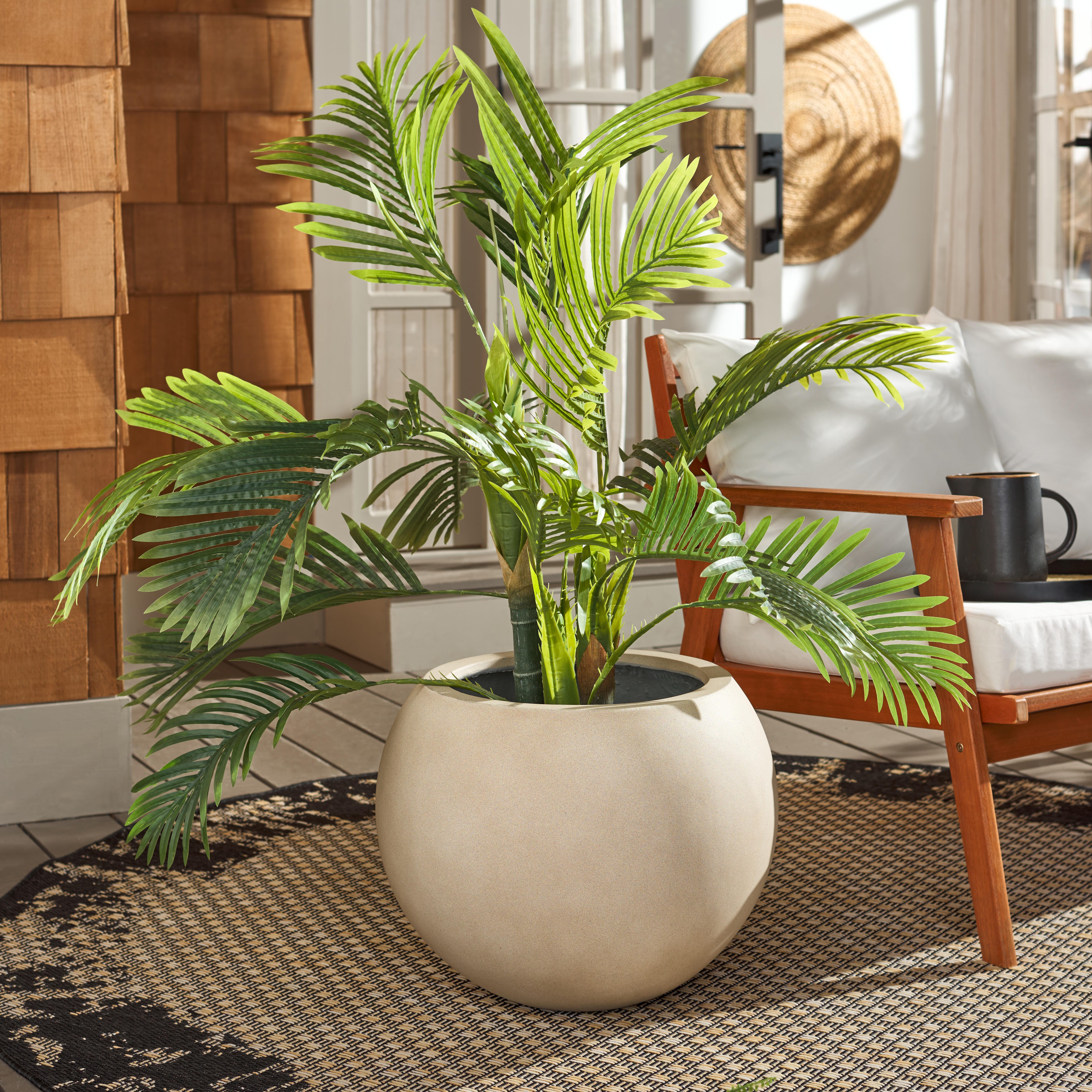 Click here for Safavieh Kenslia Outdoor Large Planter  Beige prices