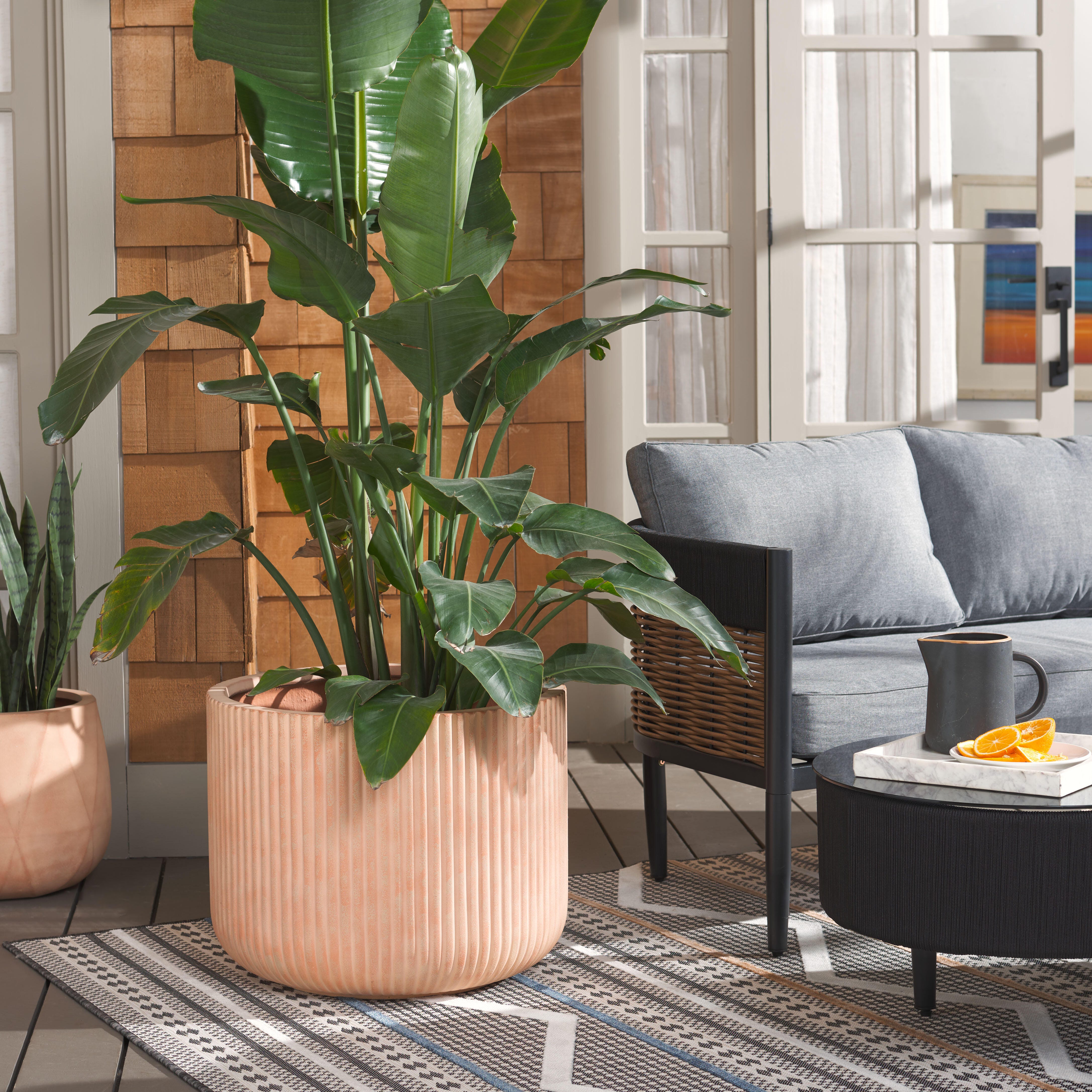 Click here for Safavieh Lucca Outdoor Large Planter  Terracotta prices