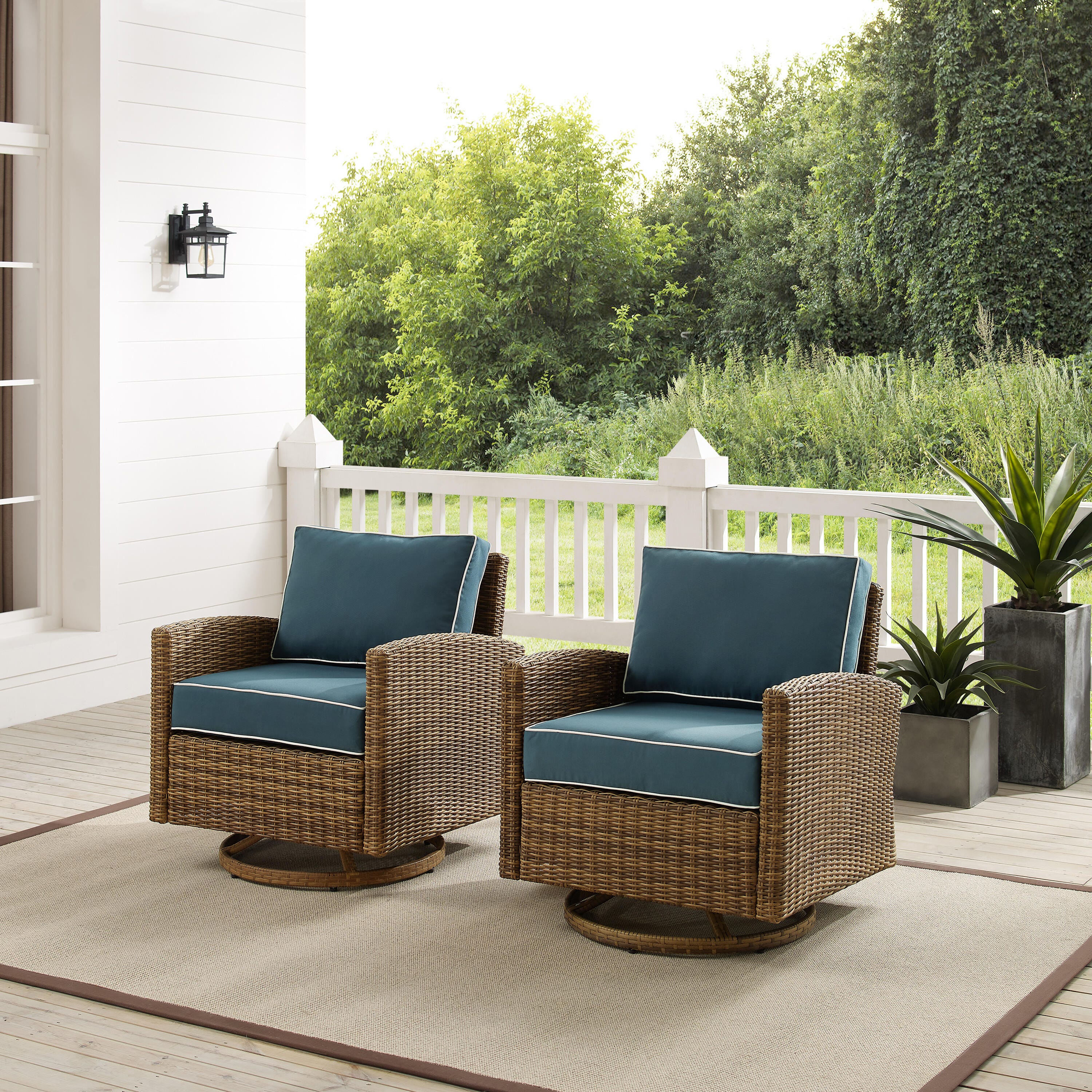 Click here for Bradenton Outdoor Swivel Rocker Chairs  Navy prices