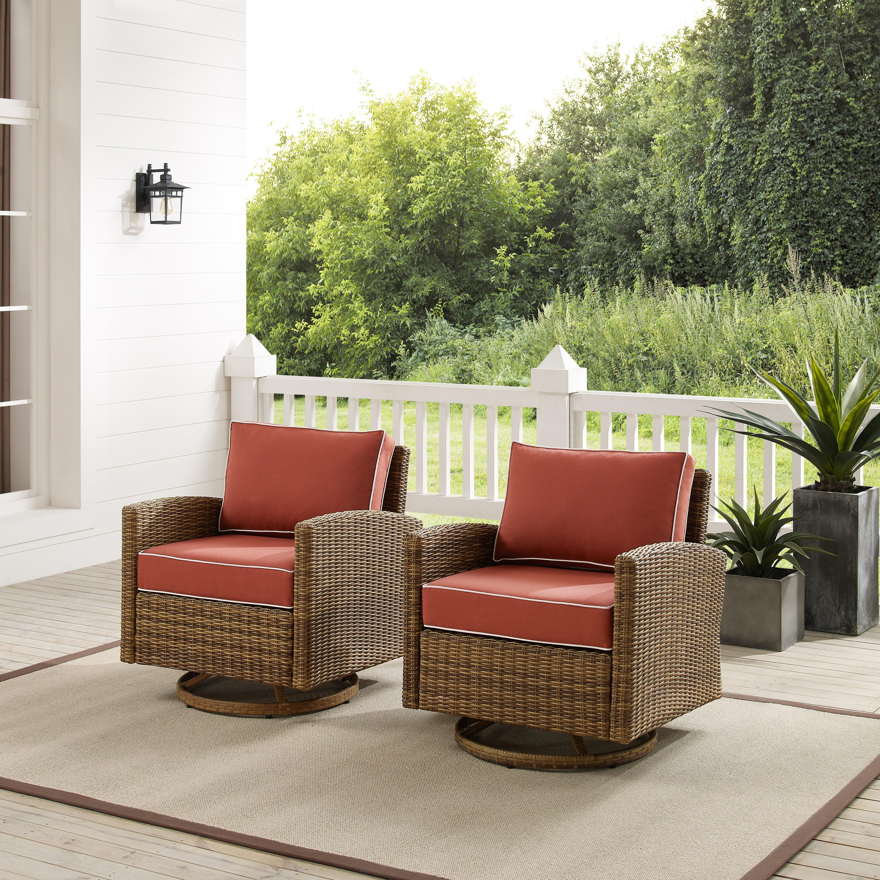 Click here for Bradenton Outdoor Swivel Rocker Chairs  Sangria prices