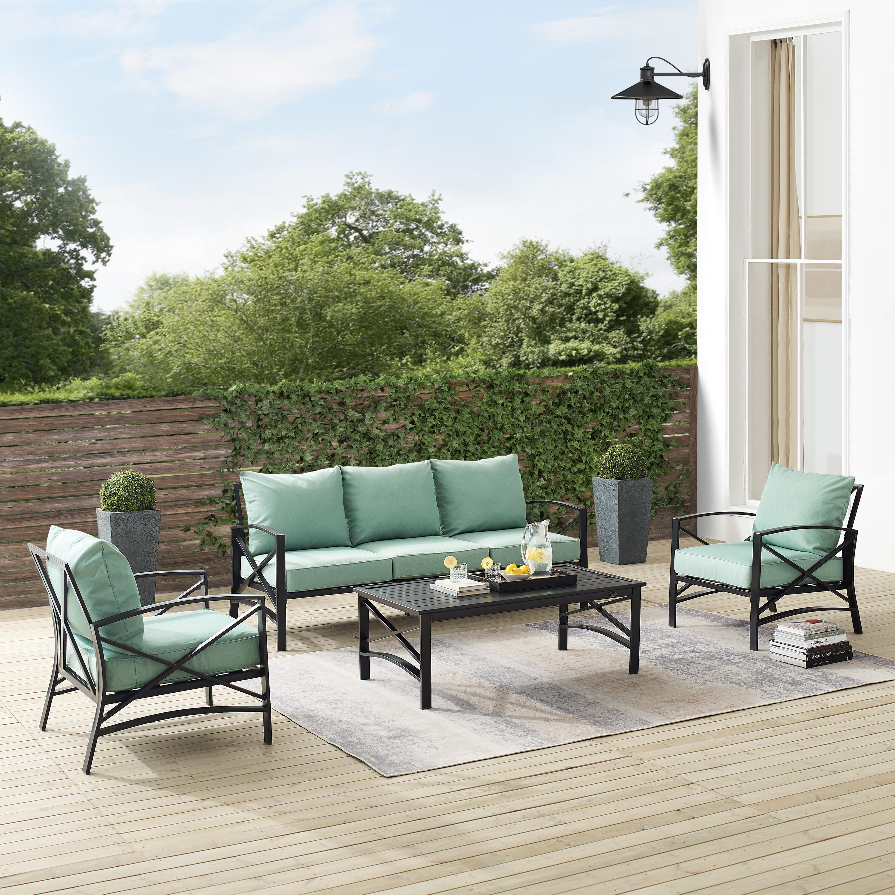 Click here for Crosley Furniture Kaplan Outdoor Sofa with Coffee... prices