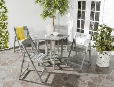 Click here for Kerman 5-Piece Outdoor Dining Set  Gray prices