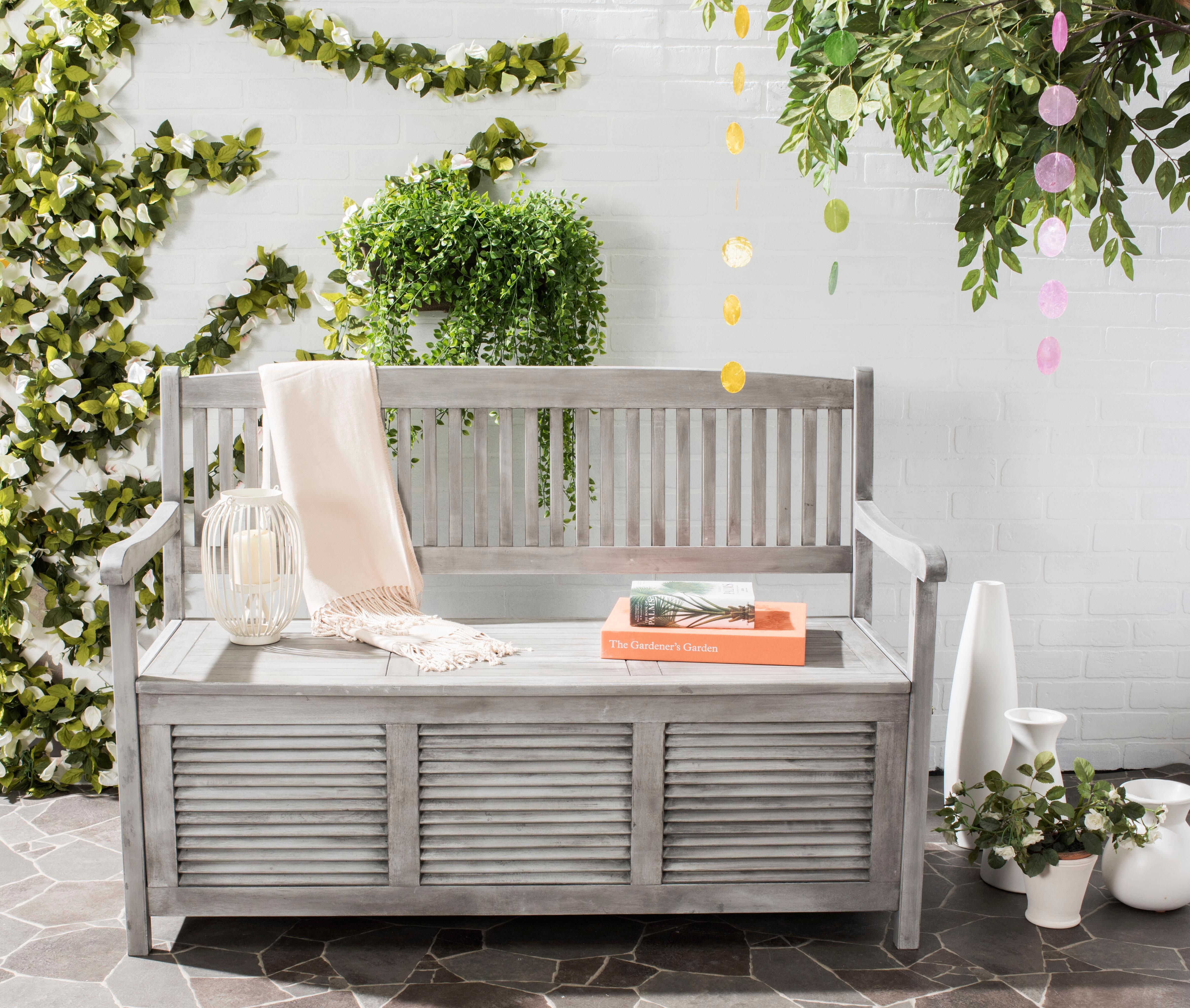 Click here for Brisbane Outdoor Storage Bench  Gray prices