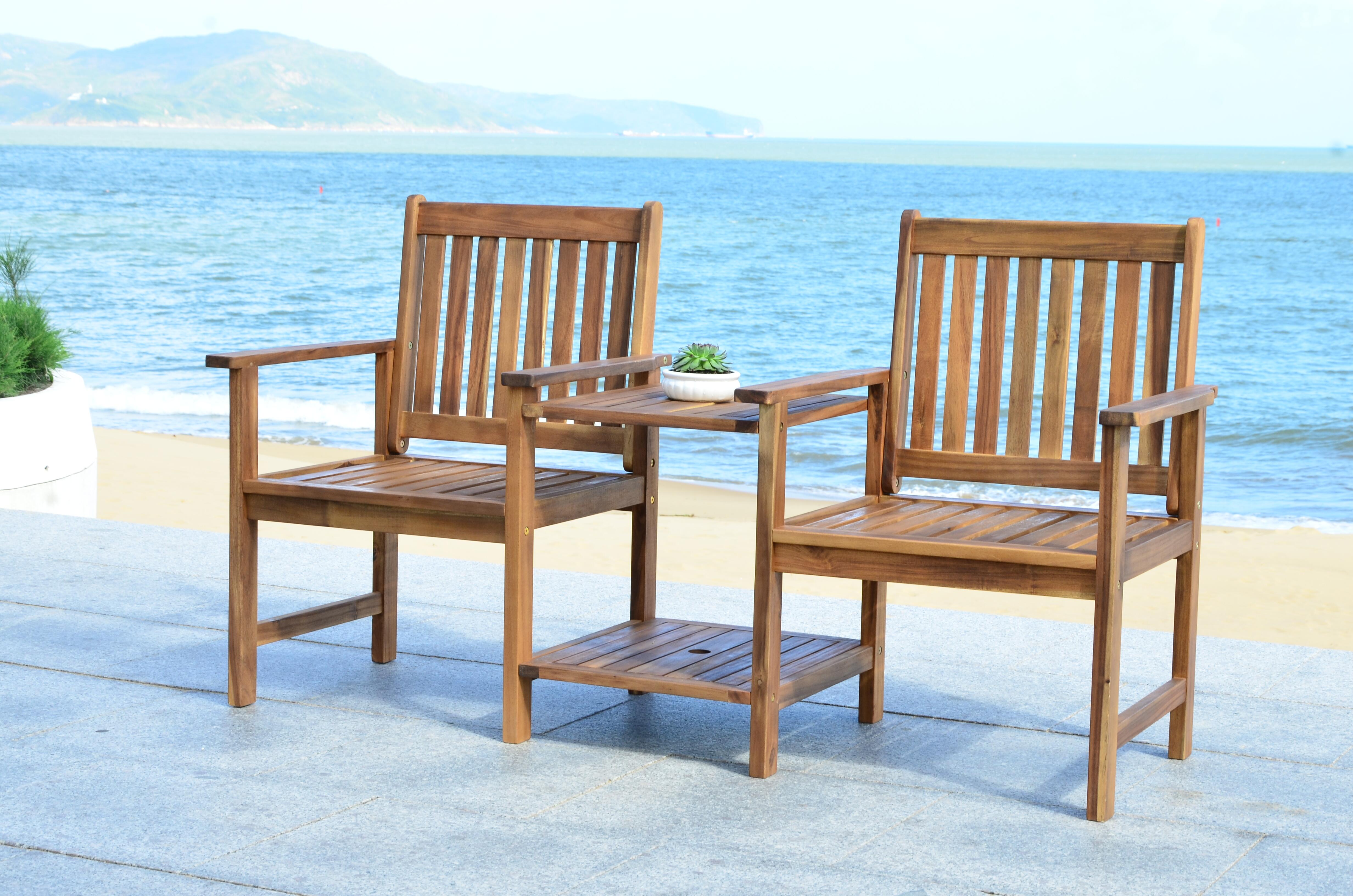 Click here for Halsted Twin Seat Outdoor Bench   Teak prices