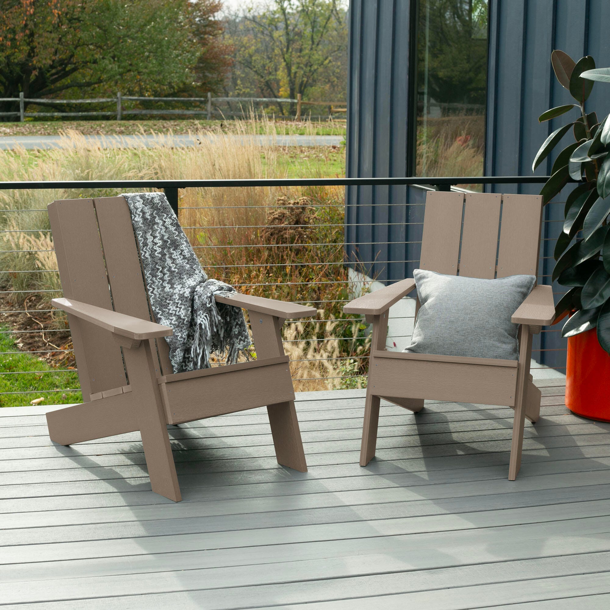 Click here for Highwood Italica Outdoor Adirondack Chair (Set of... prices