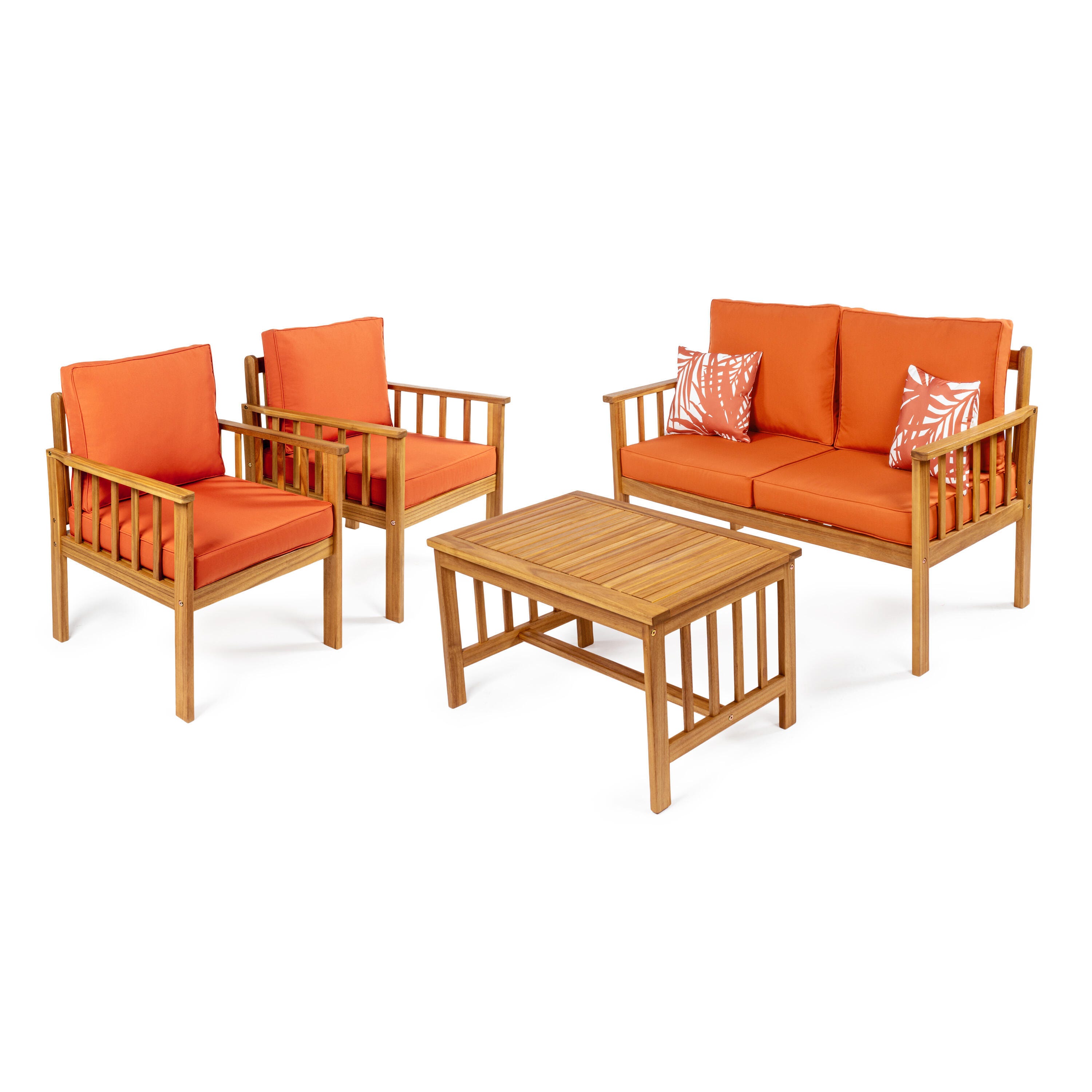Jonathan Y Everly Outdoor Sofa and 2 Chairs with Coffee Table | Ashley