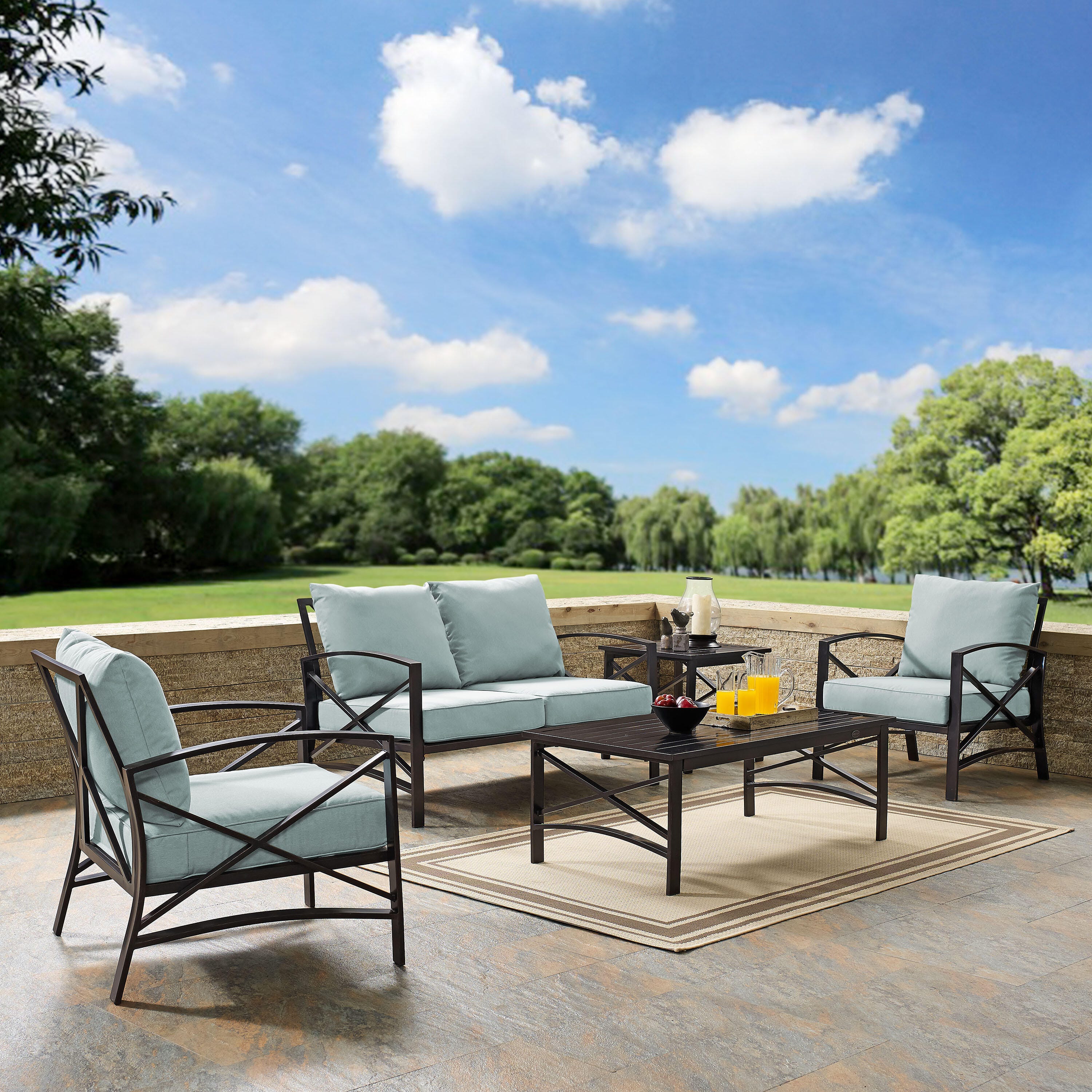 Click here for Crosley Furniture Kaplan Outdoor Conversation Set... prices