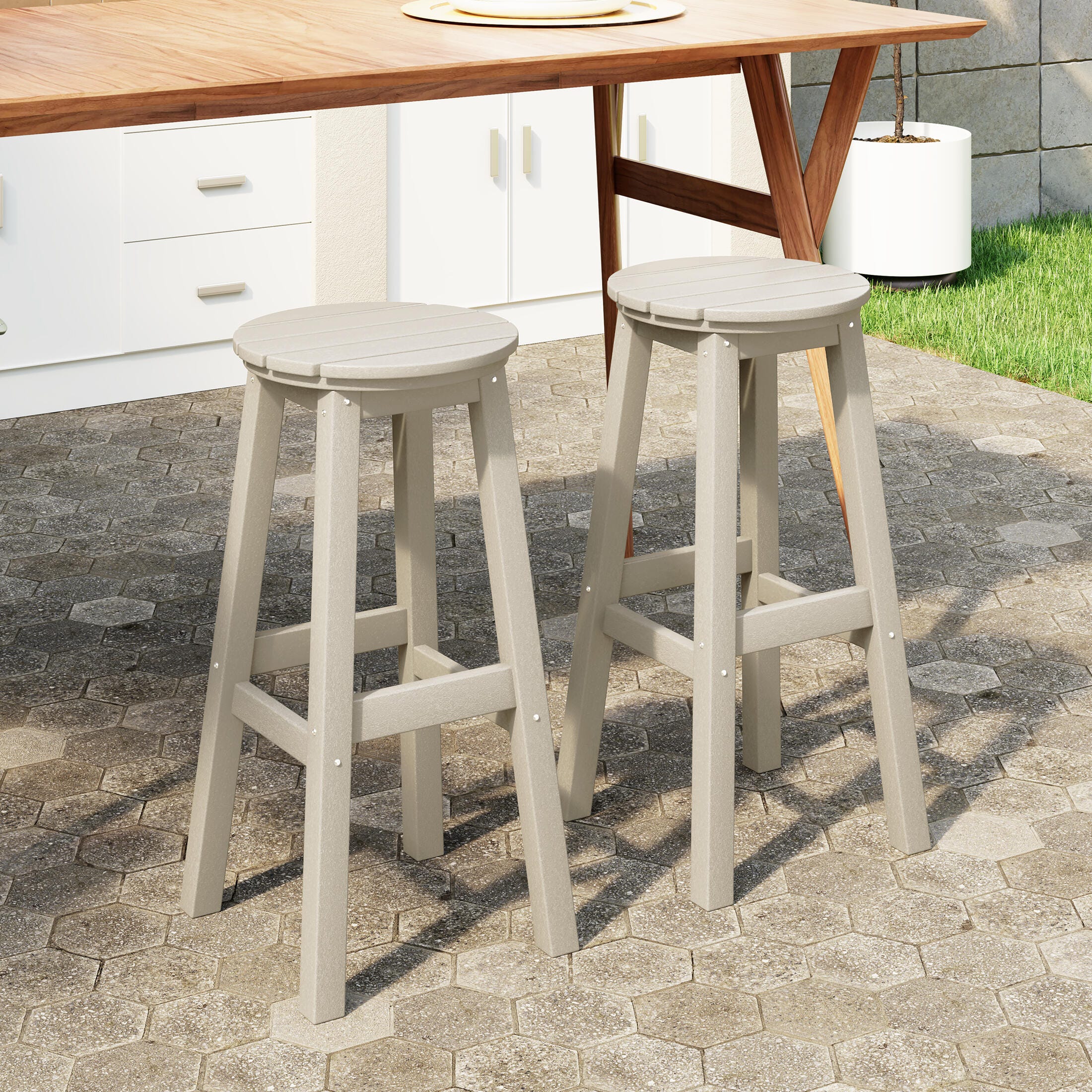 Click here for Westin Furniture Otto Outdoor Round Bar Stool (Set... prices