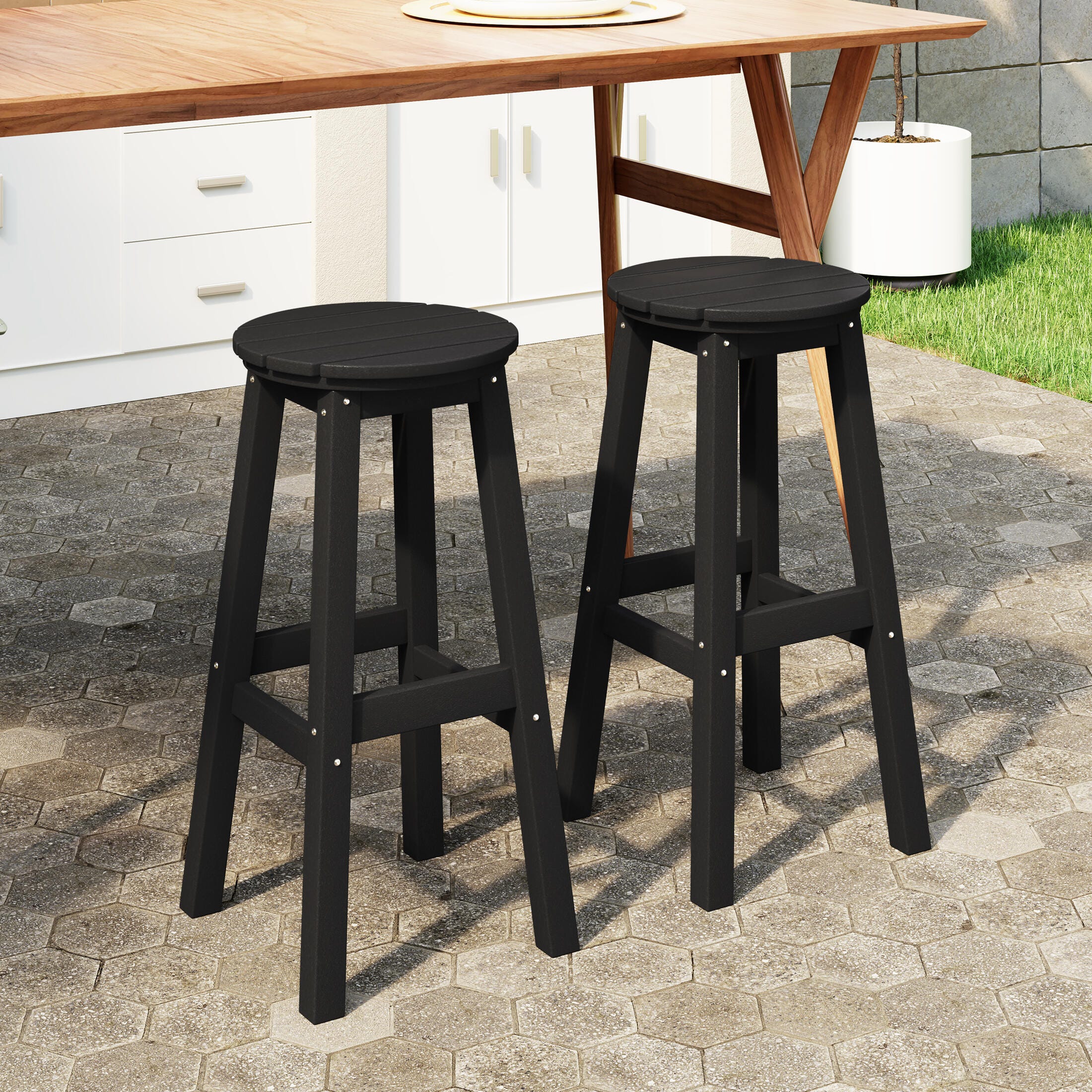 Click here for Westin Furniture Otto Outdoor Round Bar Stool (Set... prices