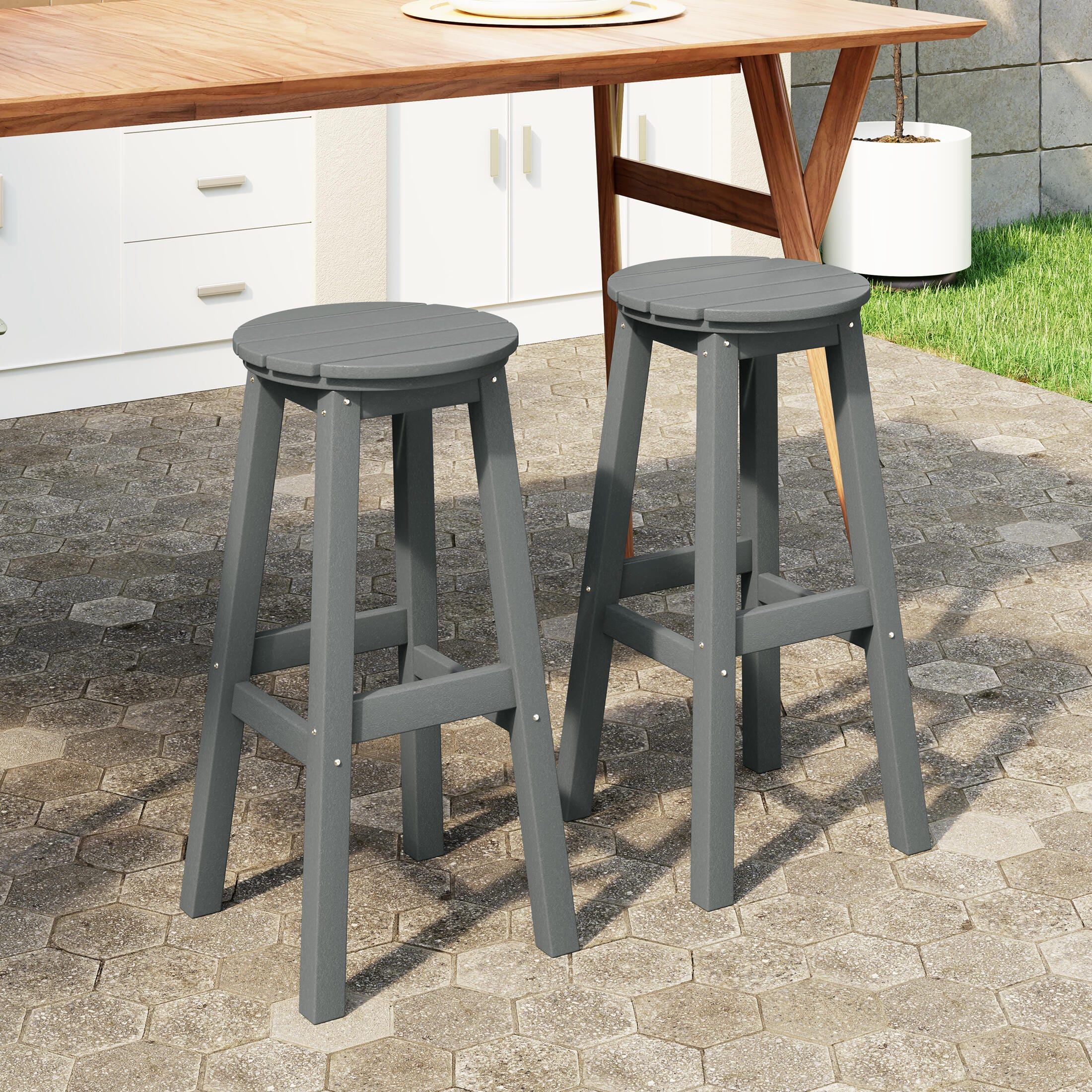 Click here for Westin Furniture Otto Outdoor Round Bar Stool (Set... prices