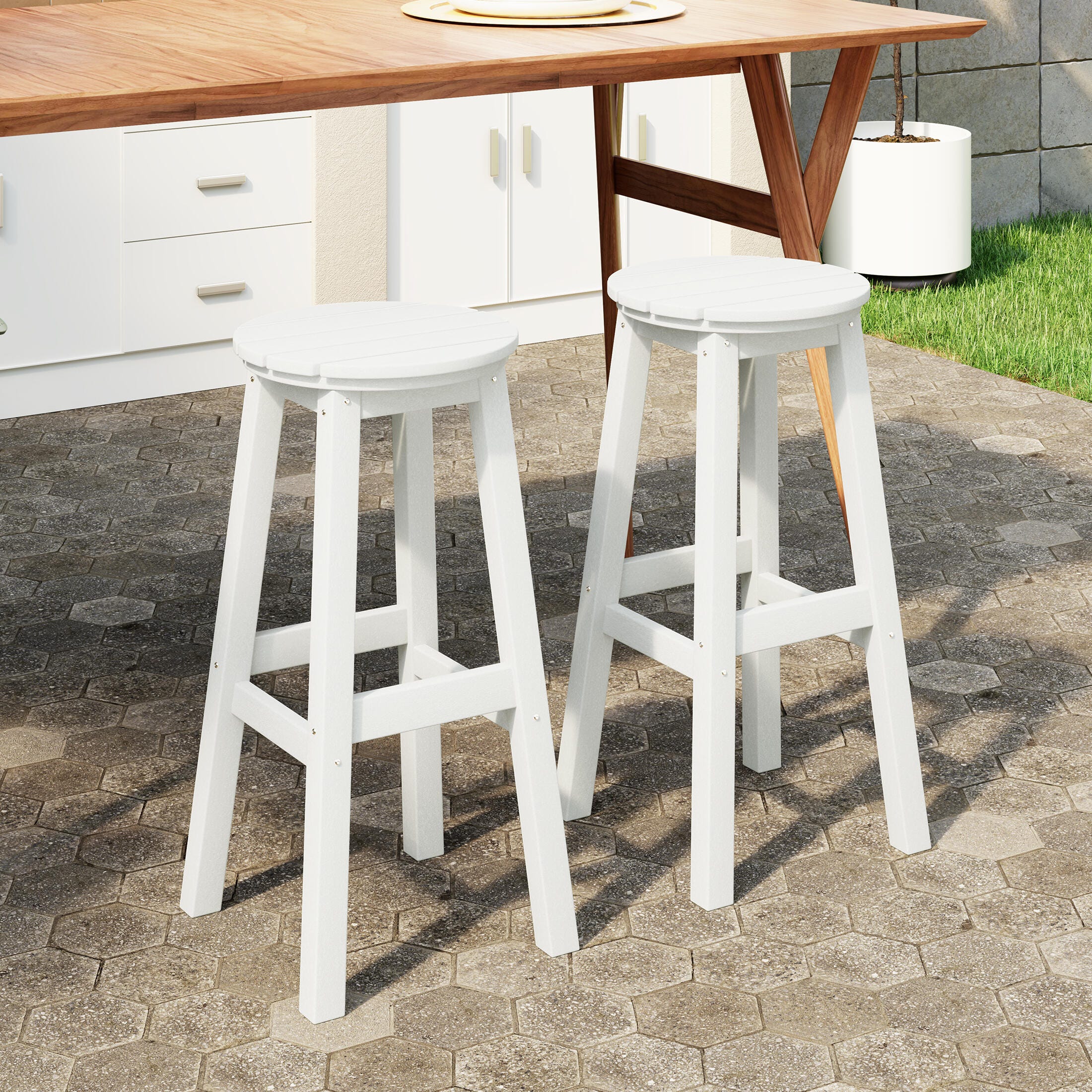 Click here for Westin Furniture Otto Outdoor Round Bar Stool (Set... prices